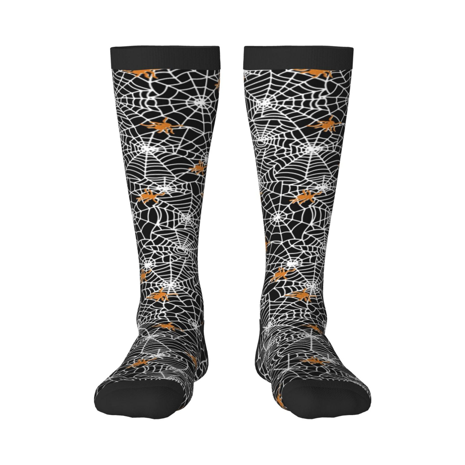 Naloa Spider Cobweb Thigh High Socks Extra Long Stretchy Sock Women ...