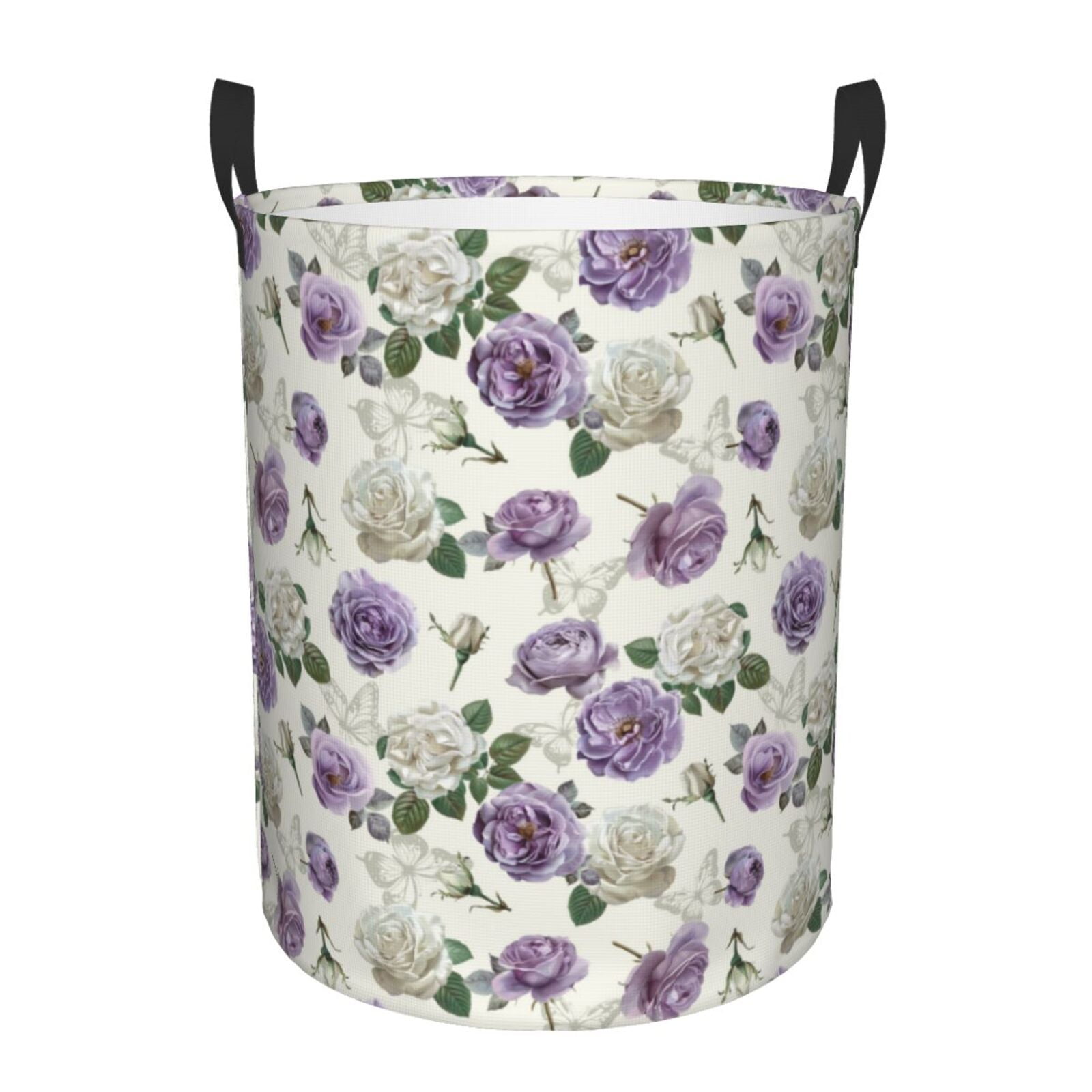 Naloa Spring Flowers Round Large Laundry Basket, Toy Storage for Hamper ...