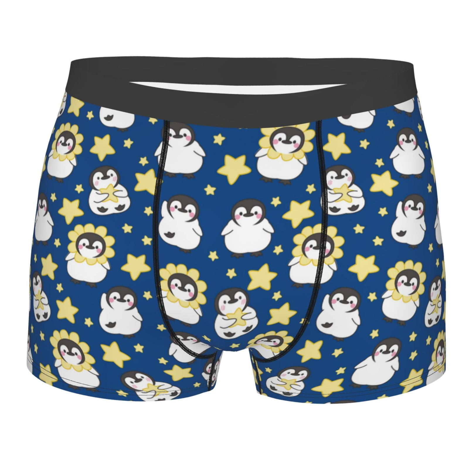 Naloa Star Penguin Print Mens Underwear - Boxers for Men, Classic ...