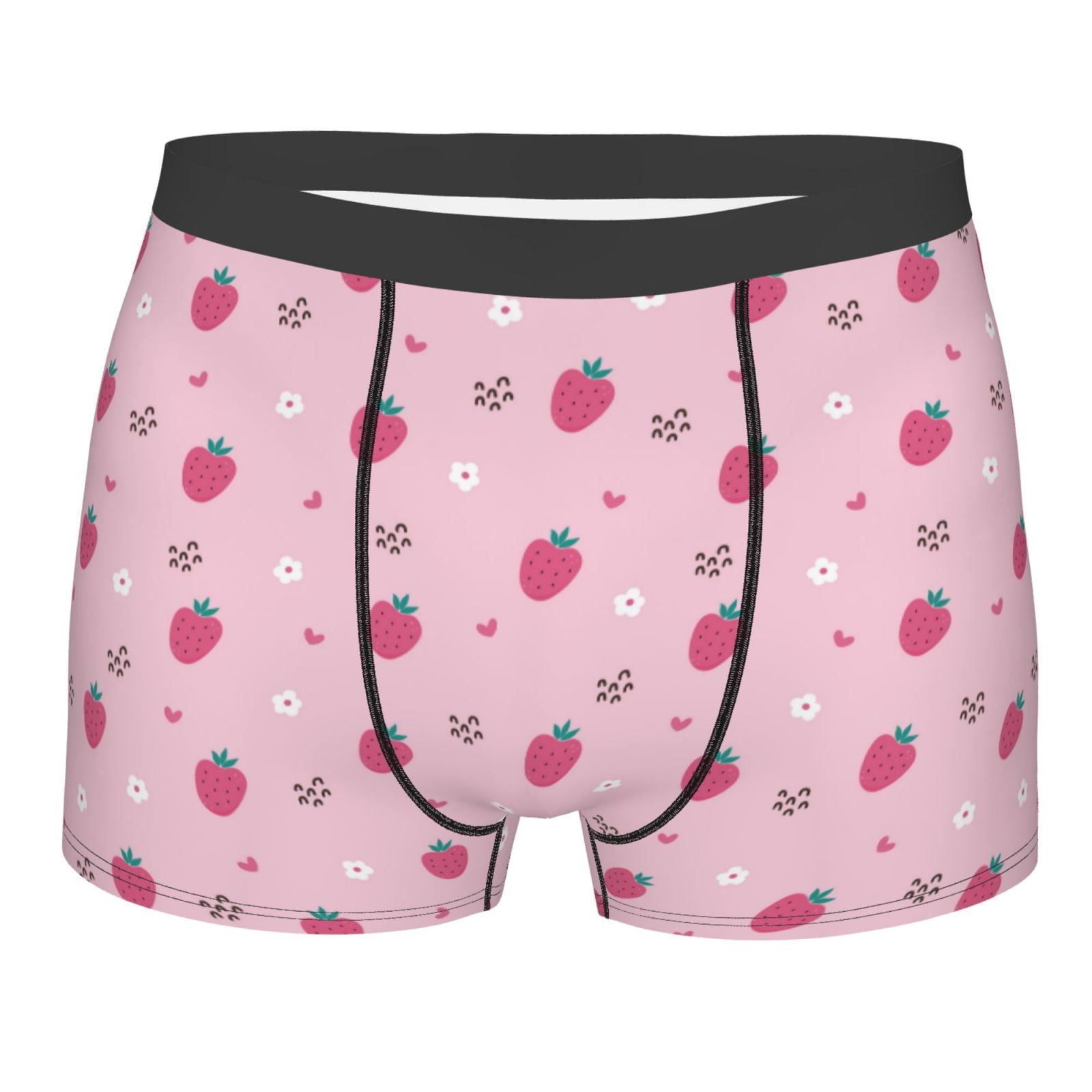 Naloa Strawberries Print Mens Underwear - Boxers for Men, Classic ...