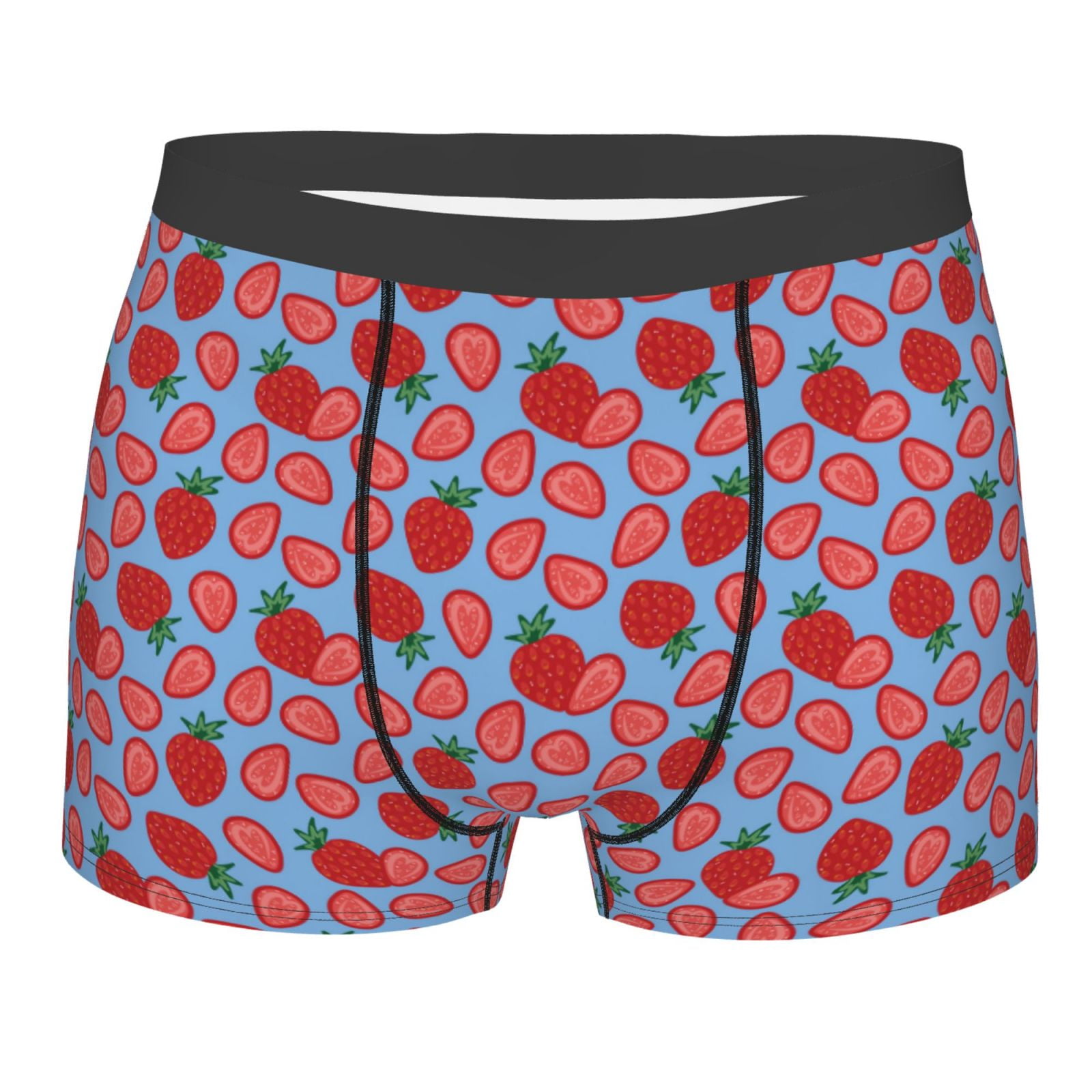 Naloa Strawberries Print Mens Underwear - Boxers for Men, Classic ...