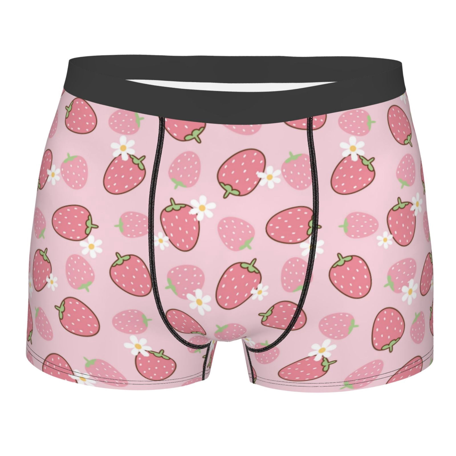 Naloa Strawberries Print Mens Underwear - Boxers for Men, Classic ...