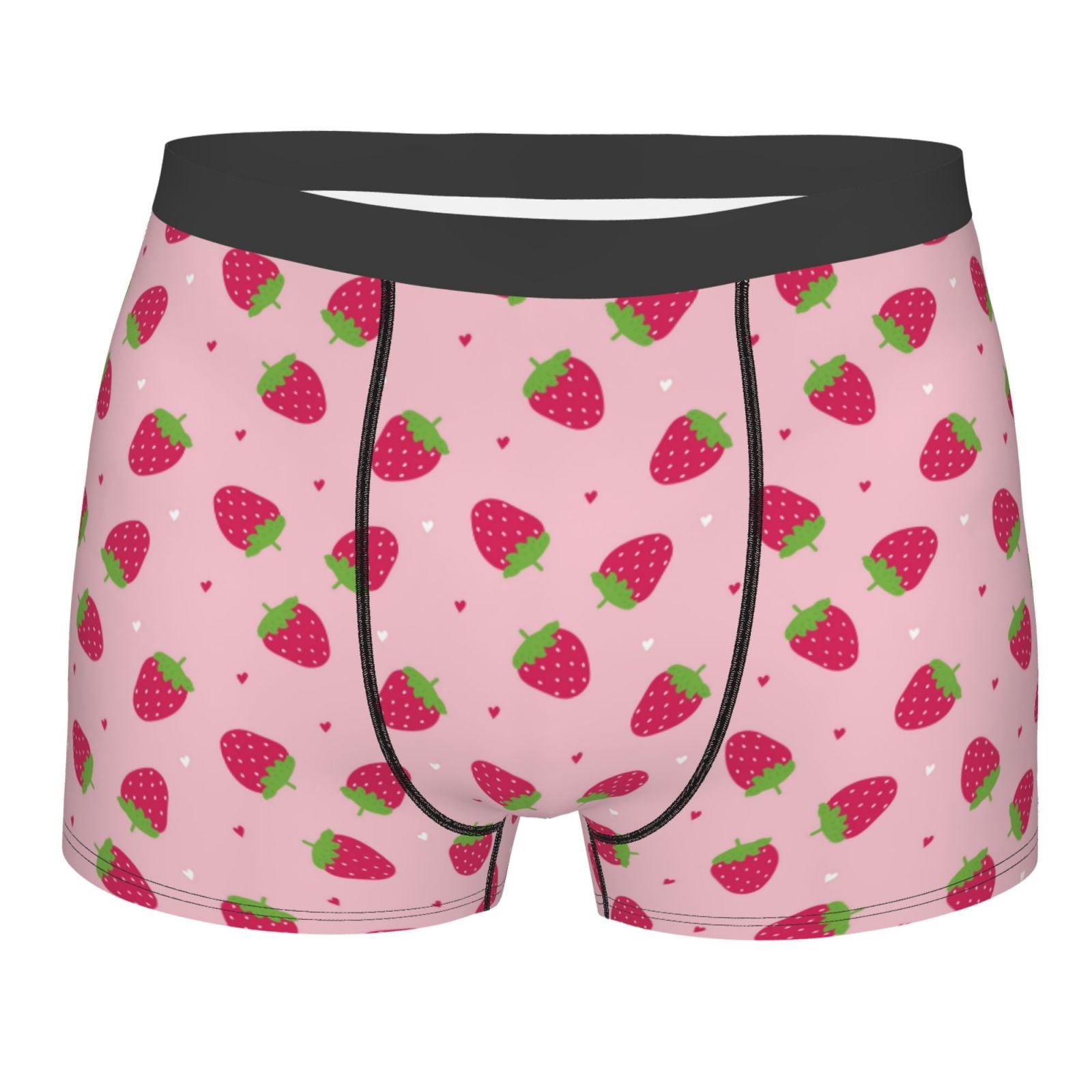 Naloa Strawberries Print Mens Underwear - Boxers for Men, Classic ...