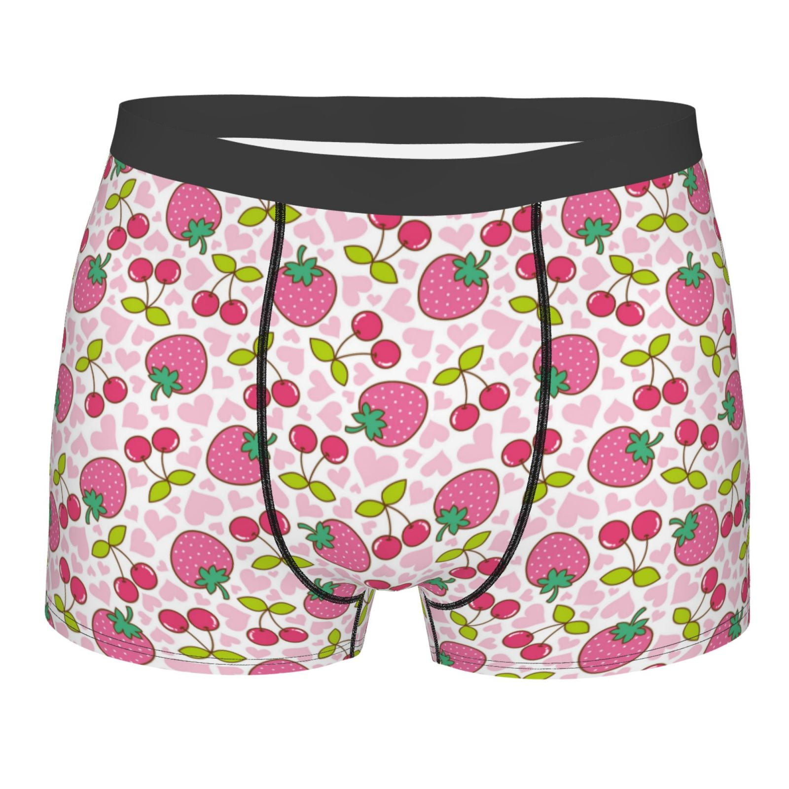 Naloa Strawberry And Cheery Print Mens Underwear - Boxers for Men ...