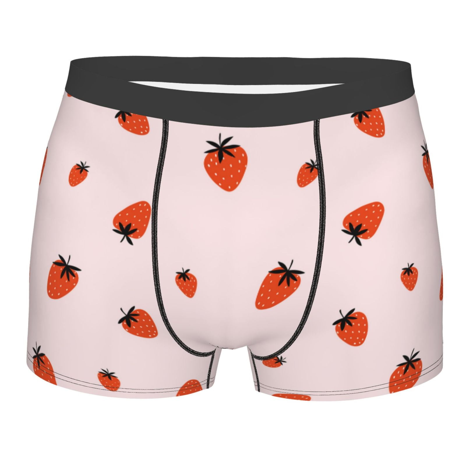 Naloa Strawberry Print Mens Underwear - Boxers for Men, Classic Briefs ...
