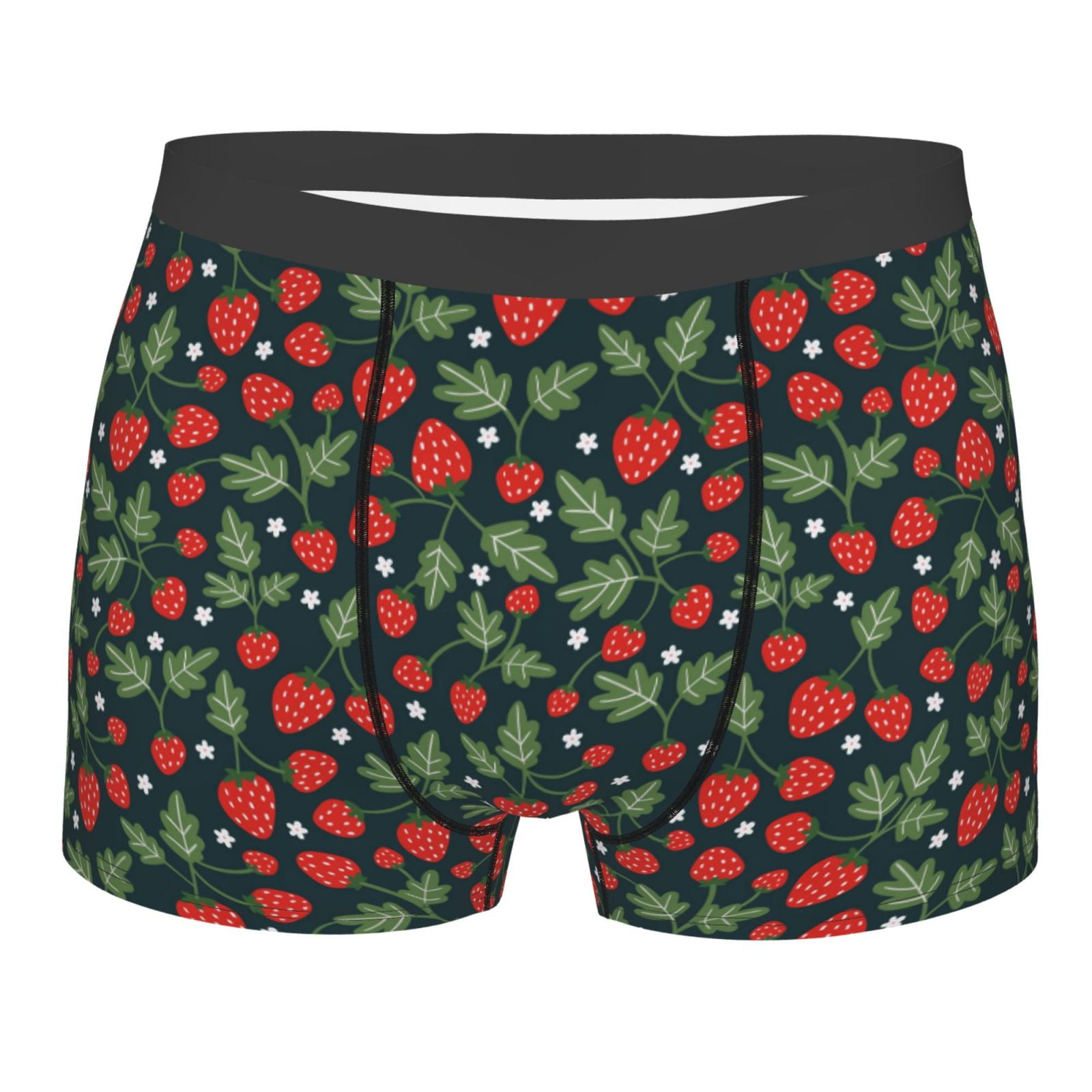 Naloa Strawberry Print Mens Underwear - Boxers for Men, Classic Briefs ...