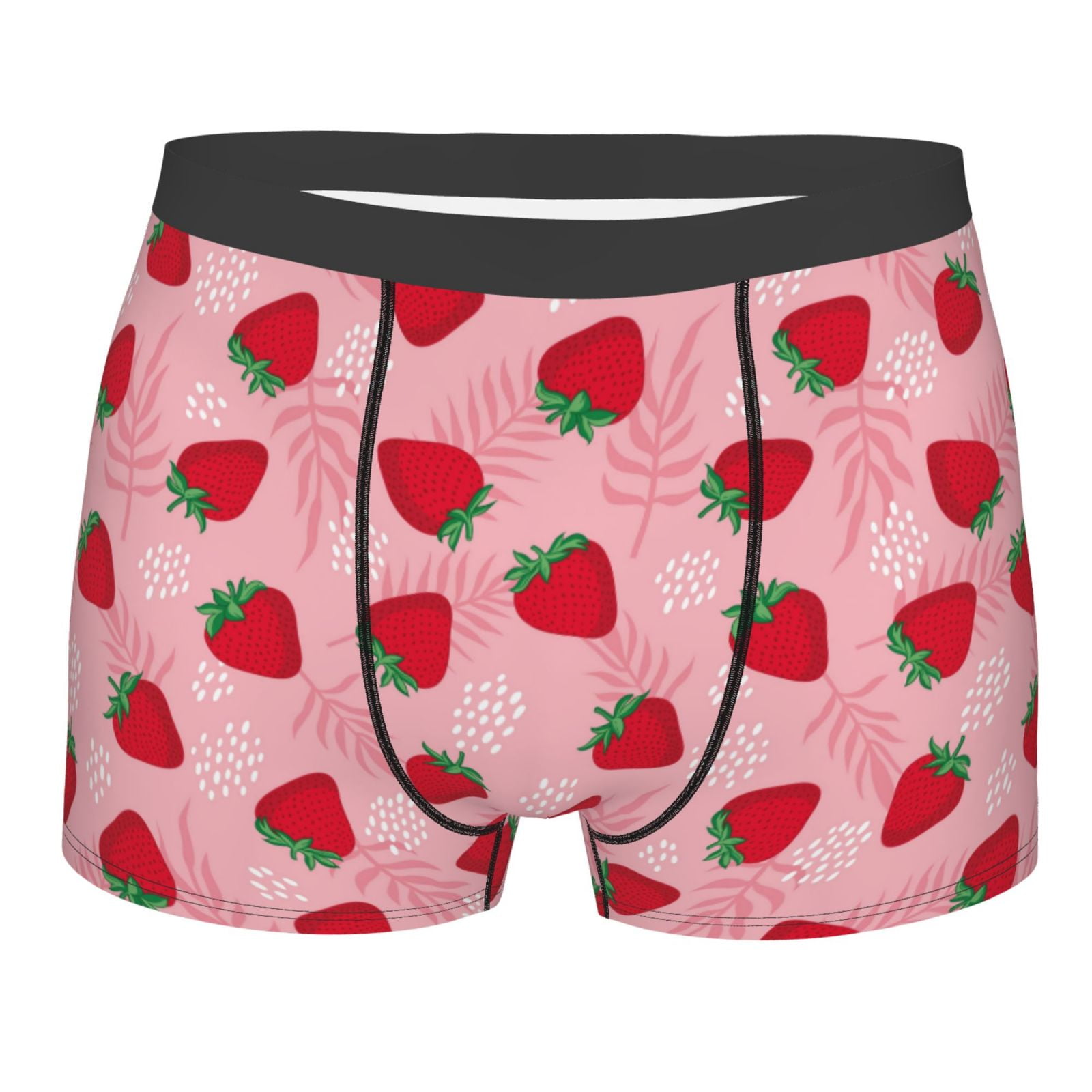 Naloa Strawberry Print Mens Underwear - Boxers for Men, Classic Briefs ...