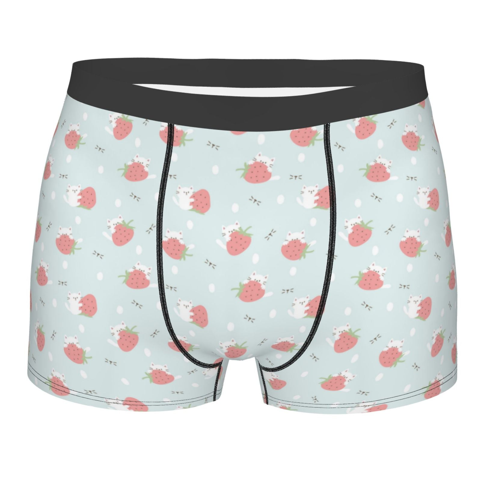 Naloa Strawberry Print Mens Underwear - Boxers for Men, Classic Briefs ...