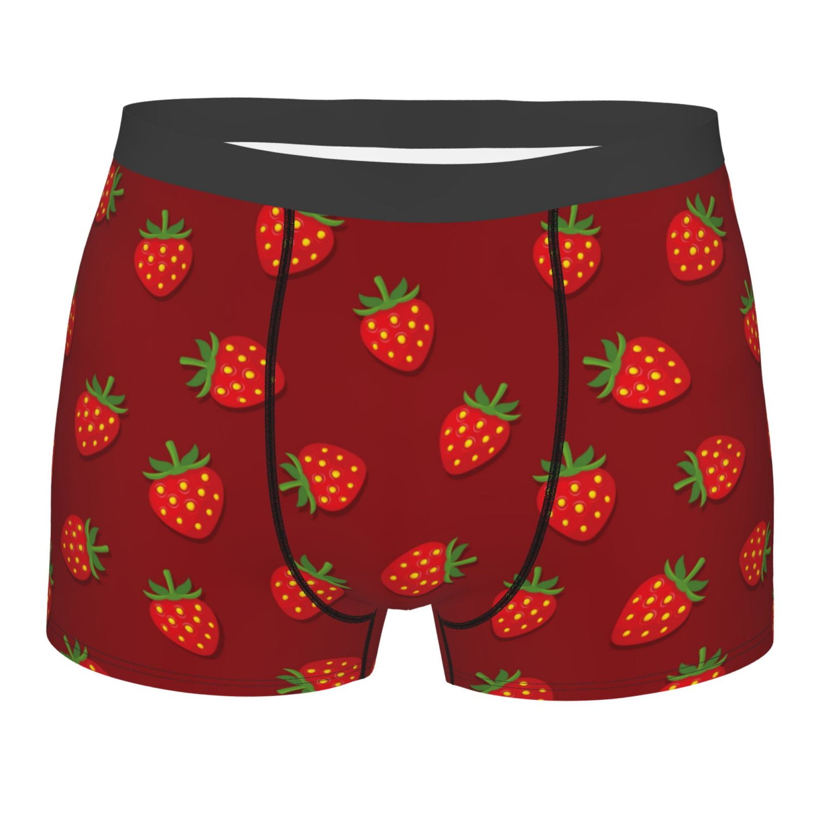 Naloa Strawberry Print Mens Underwear - Boxers for Men, Classic Briefs ...