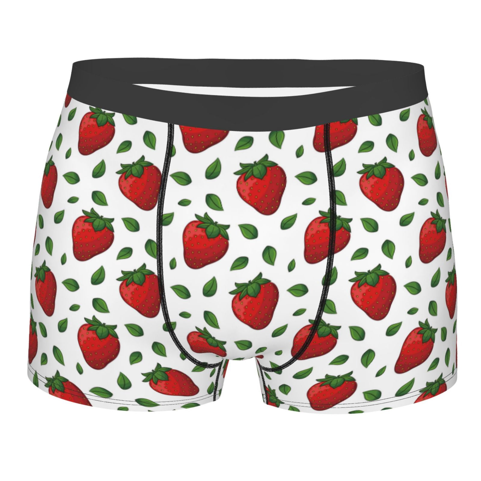 Naloa Strawberry Print Mens Underwear - Boxers for Men, Classic Briefs ...