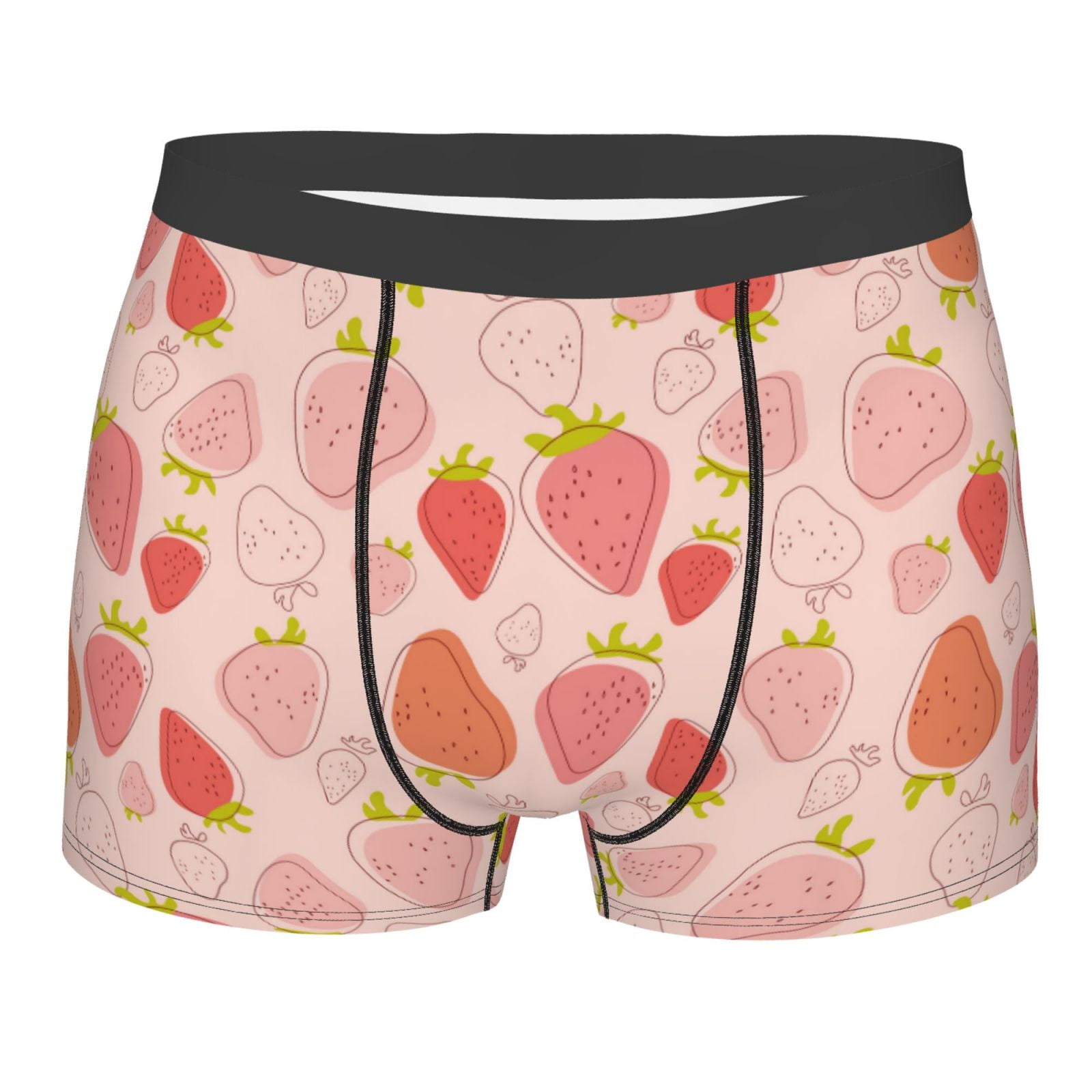 Naloa Strawberry Print Mens Underwear - Boxers for Men, Classic Briefs ...