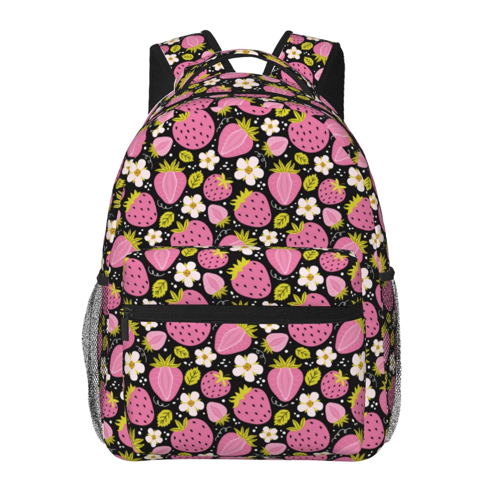 Naloa Strawberry Print Solid Color Tie Formal Necktie for Men，Suitable ...