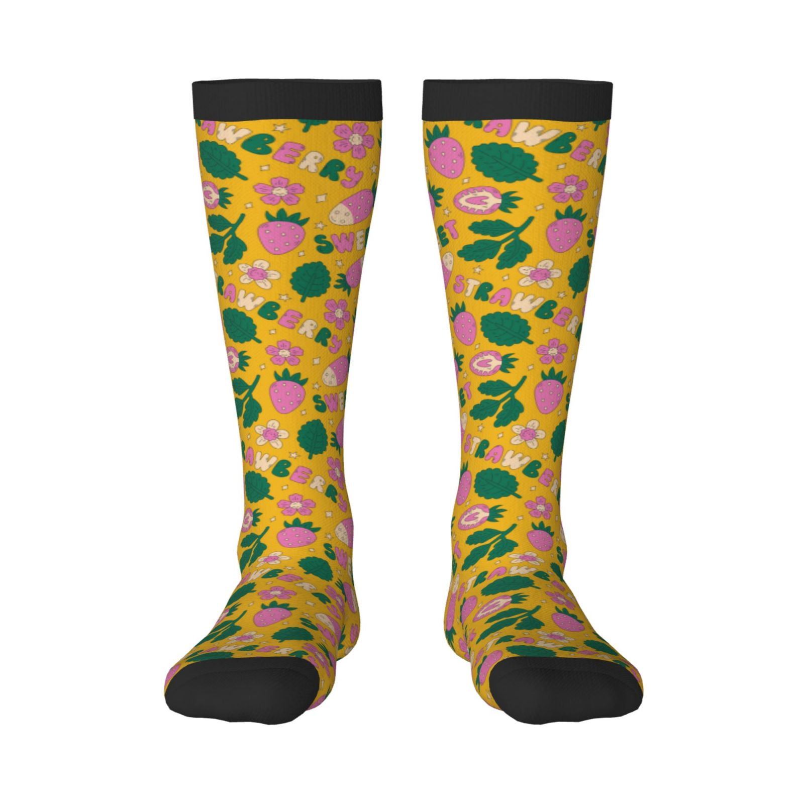 Naloa Strawberry Thigh High Socks Extra Long Stretchy Sock Women Over ...