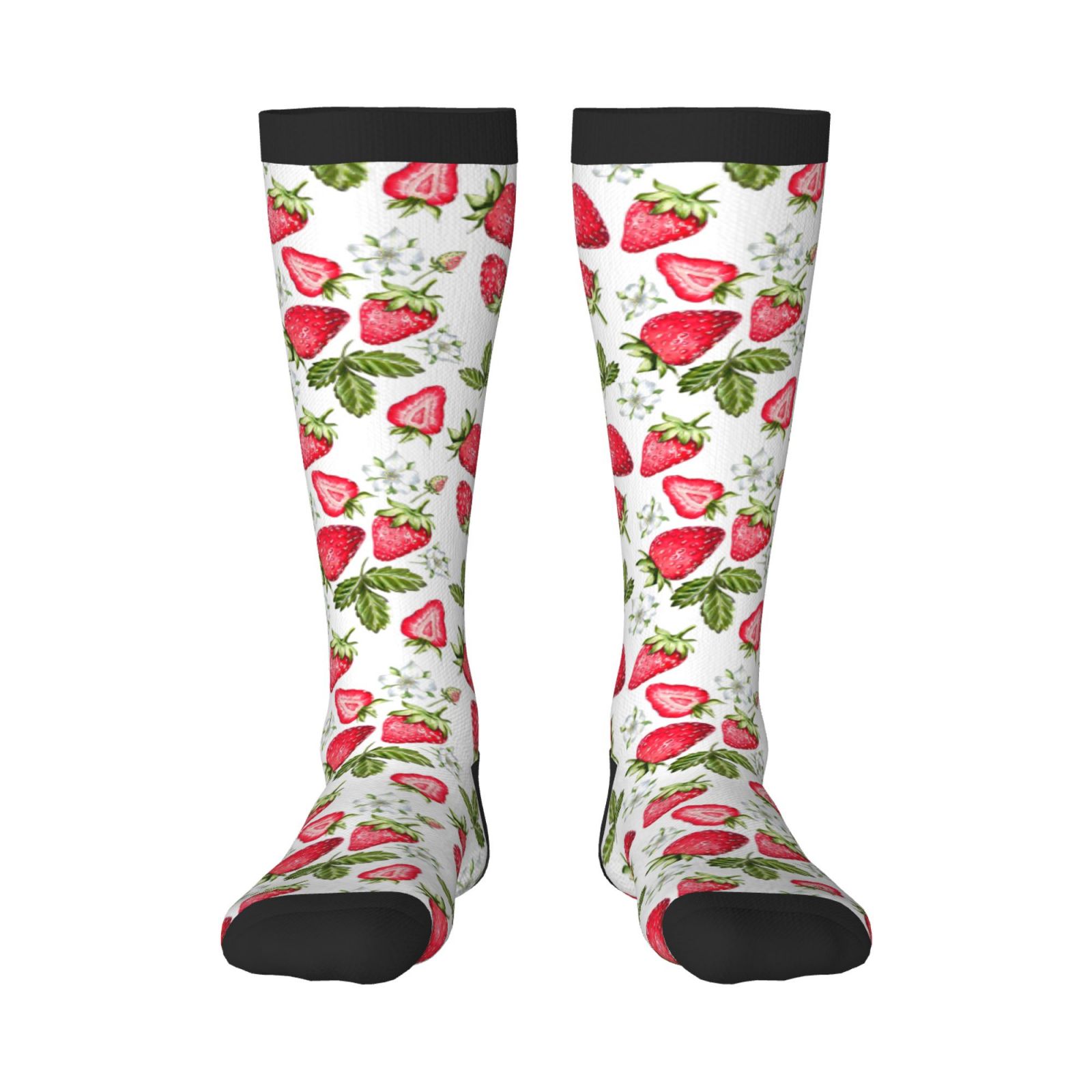 Naloa Strawberry1 Thigh High Socks Extra Long Stretchy Sock Women Over ...