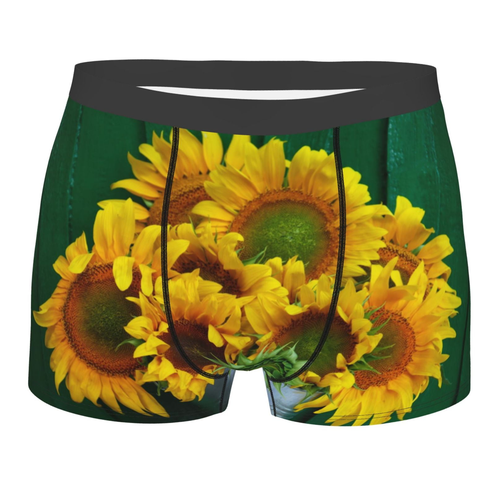 Naloa Sunflowers in Bucket Print Mens Underwear - Boxers for Men ...