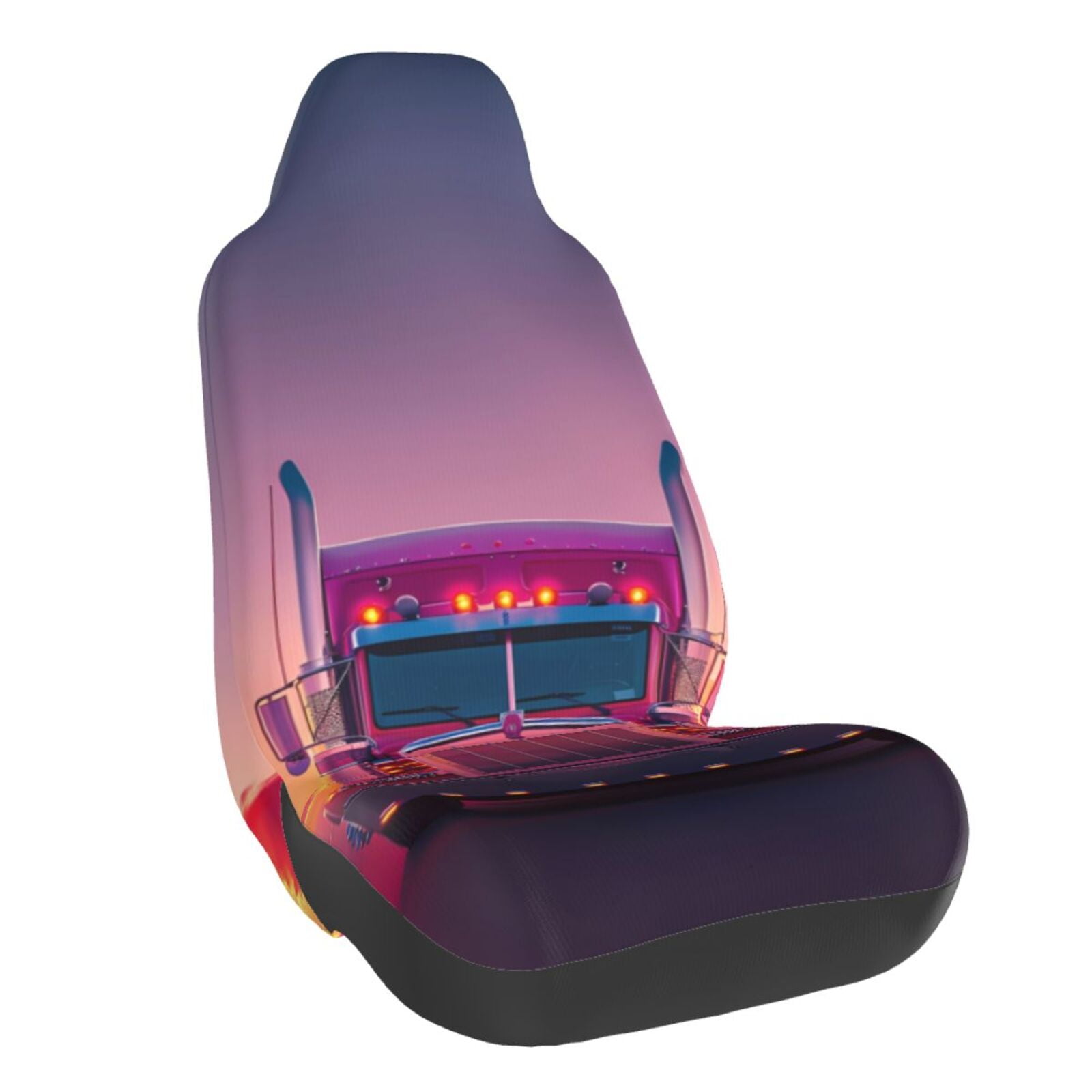 Naloa Sunset Truck Highway Car Seat Covers Universal Front Seat Coves ...