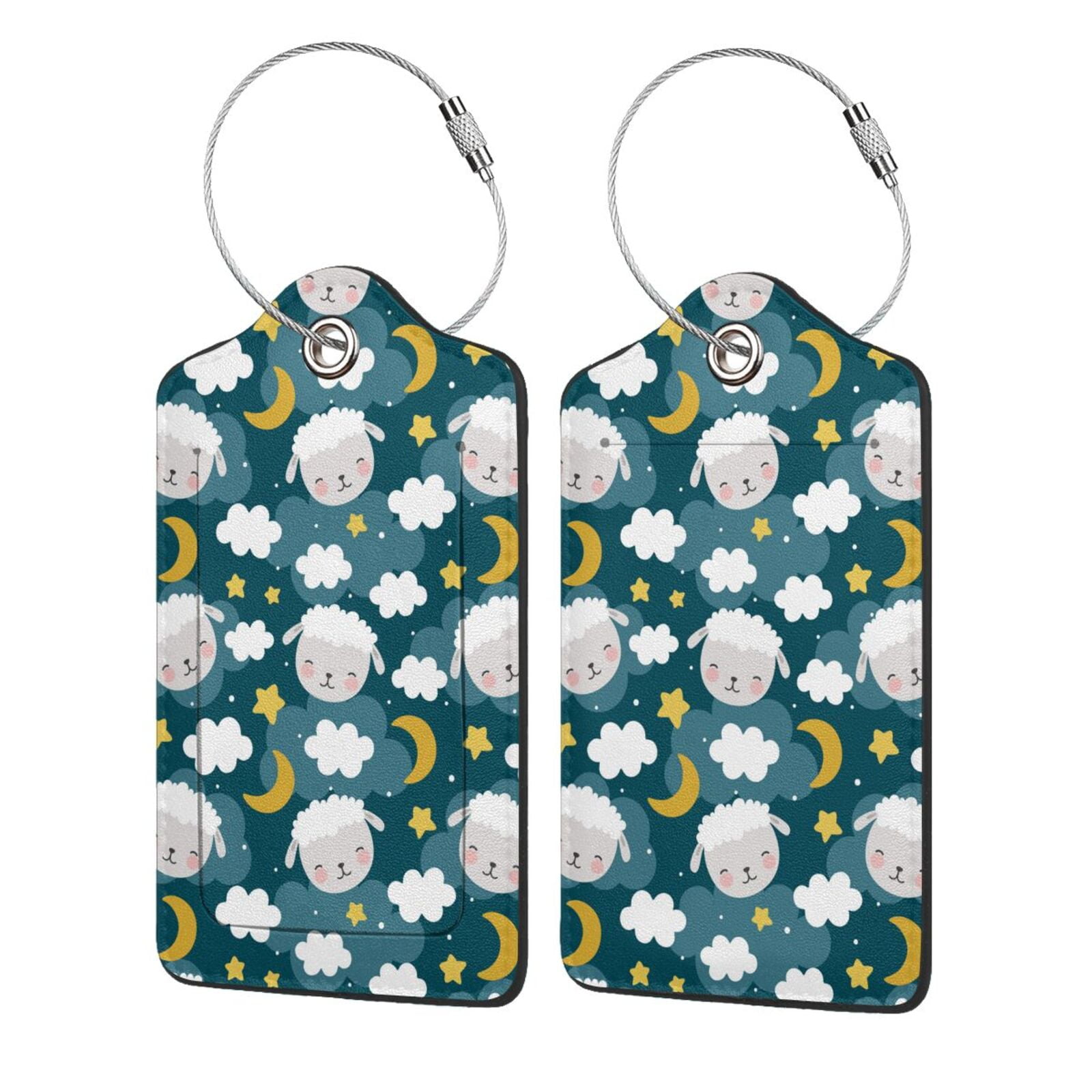 Naloa Sweet Dream Lamb Luggage Tag for Suitcase Leather Baggage Tag ...