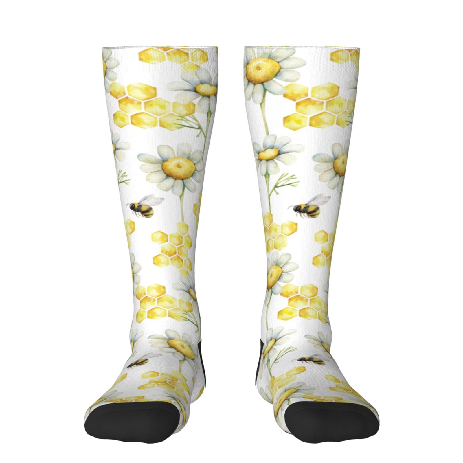 Naloa Sweet Honey Thigh High Socks Extra Long Stretchy Sock Women Over ...