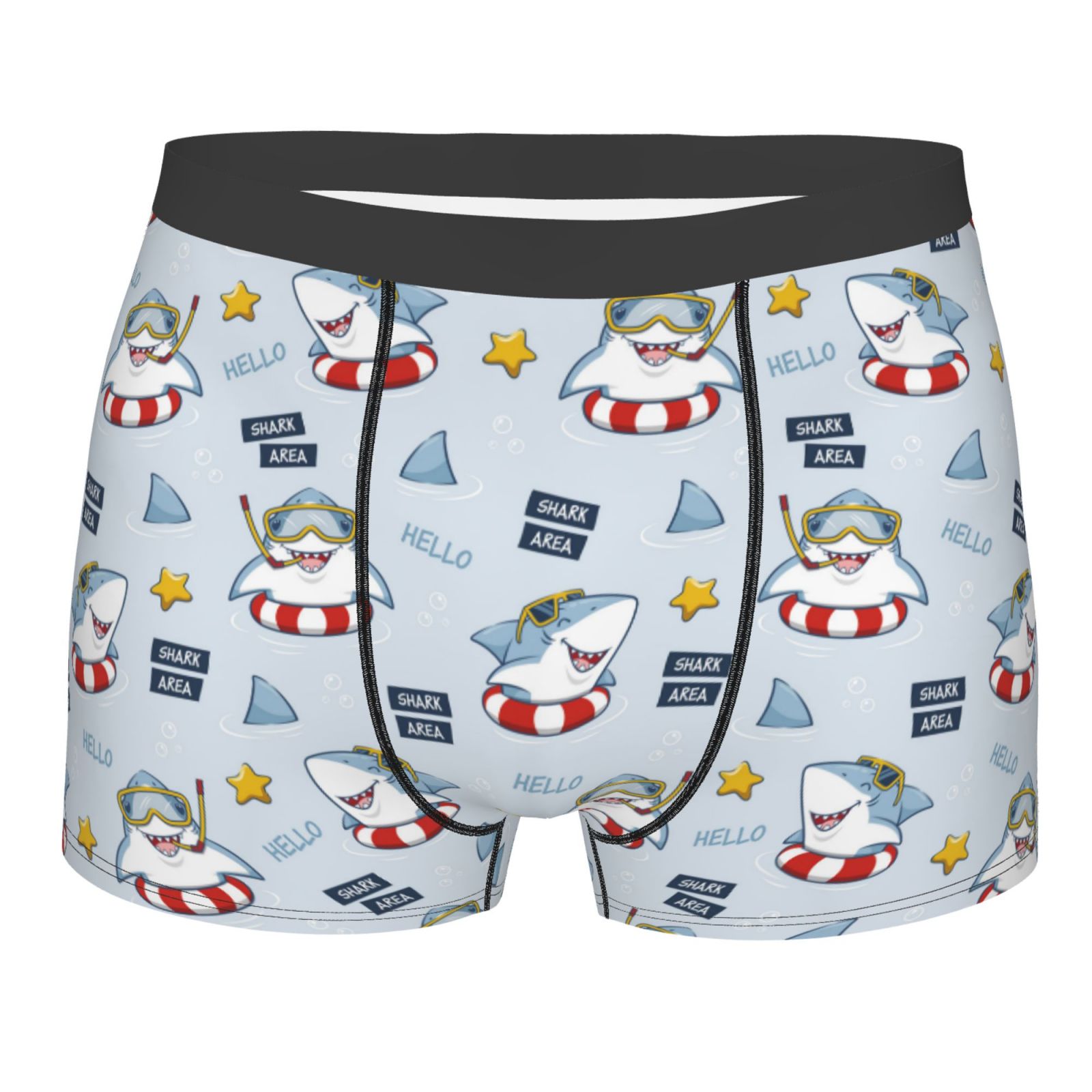 Naloa Swimming Shark Print Mens Underwear - Boxers for Men, Classic ...