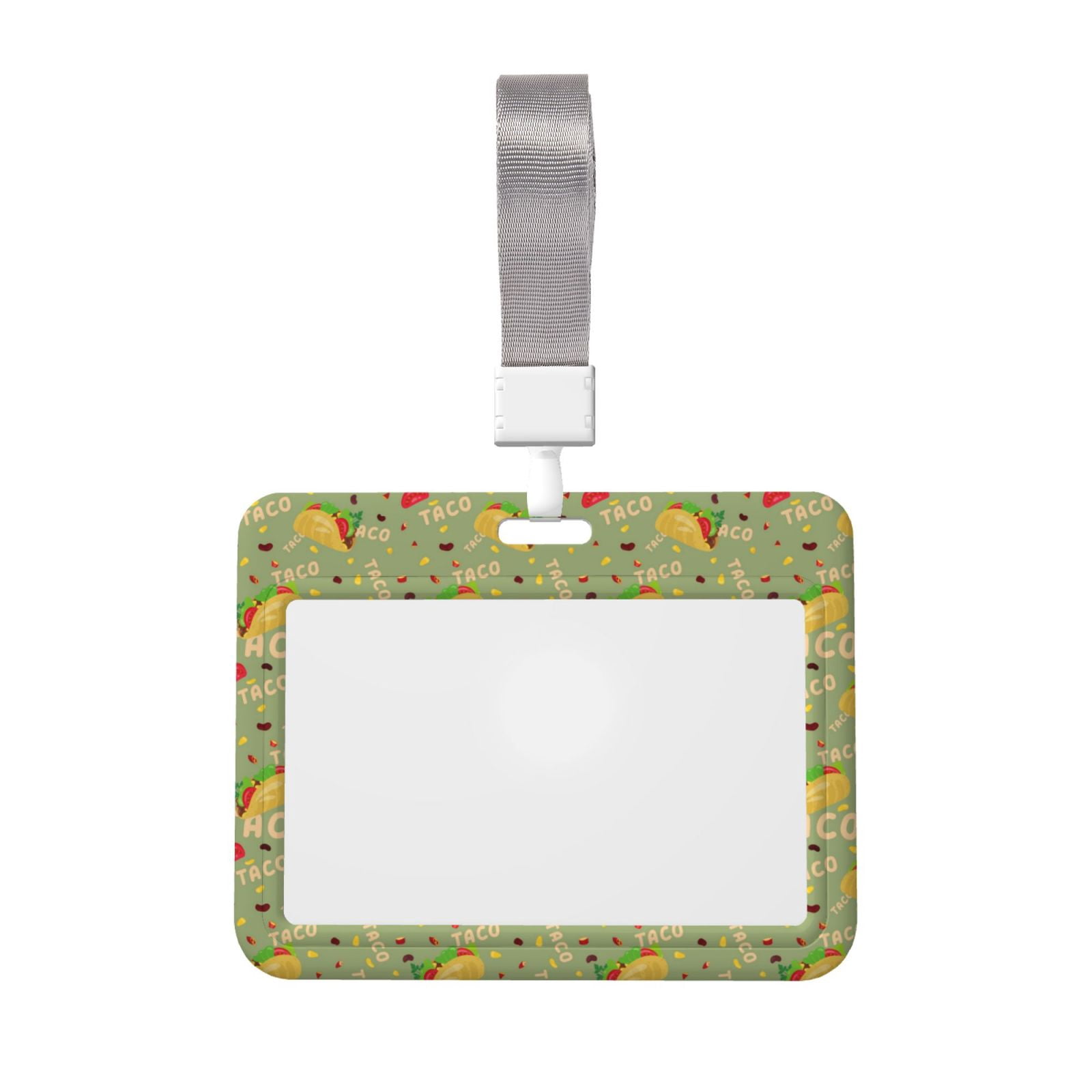 Naloa Taco Card Badge Holder Work Badge Sleeve for Office, School ...