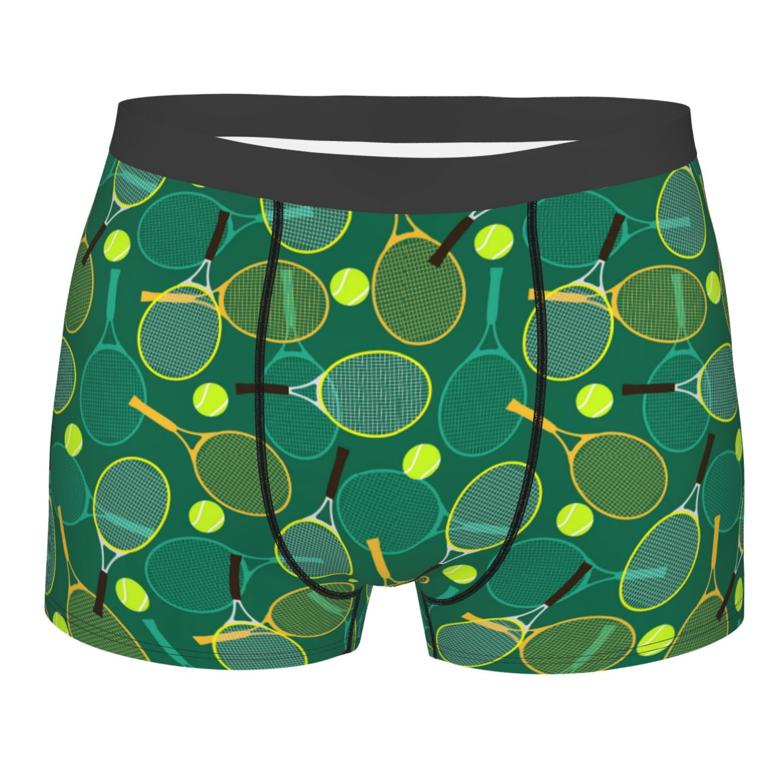 Naloa Tennis Rackets and Balls Print Mens Underwear - Boxers for Men ...