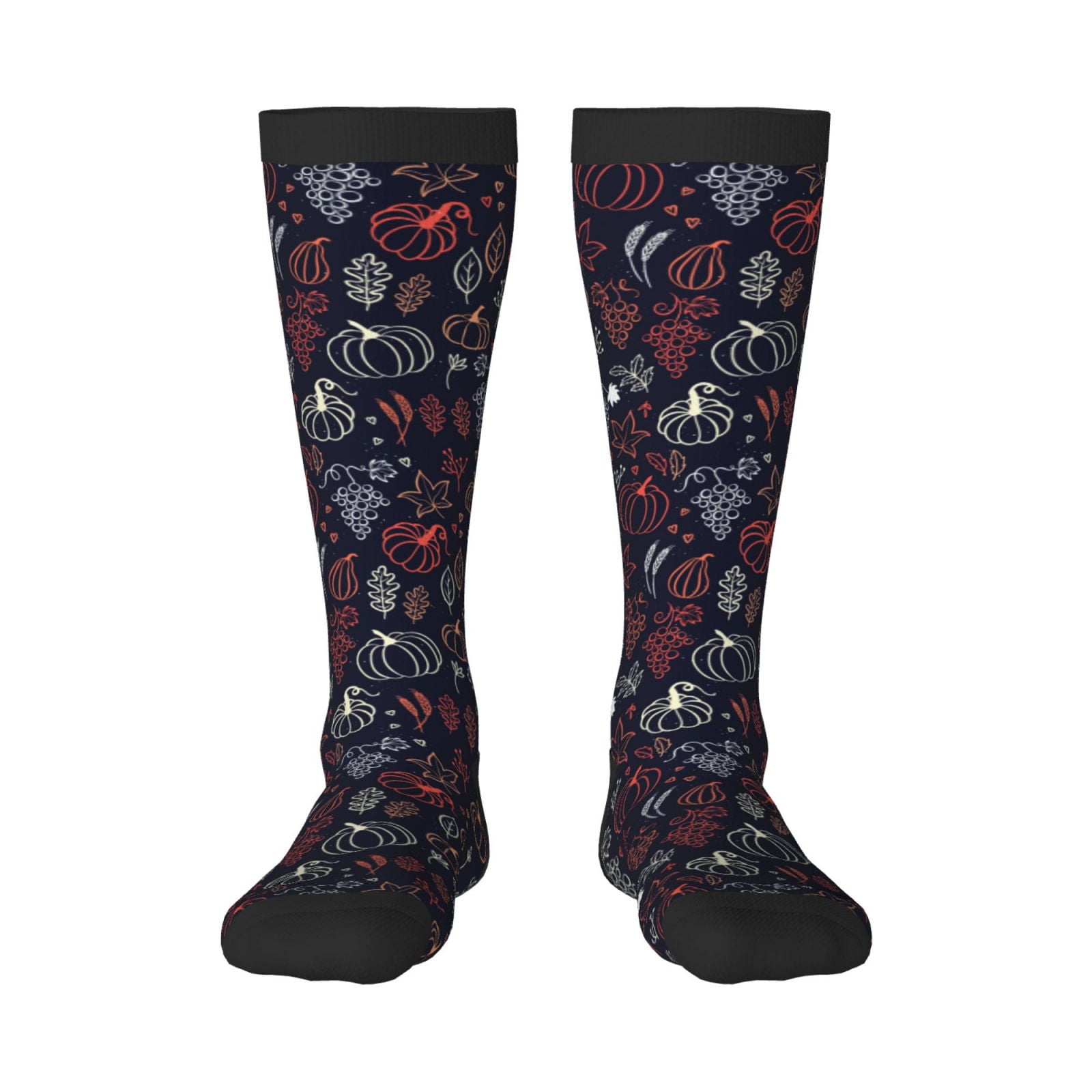 Naloa Thanksgiving Thigh High Socks Extra Long Stretchy Sock Women Over ...