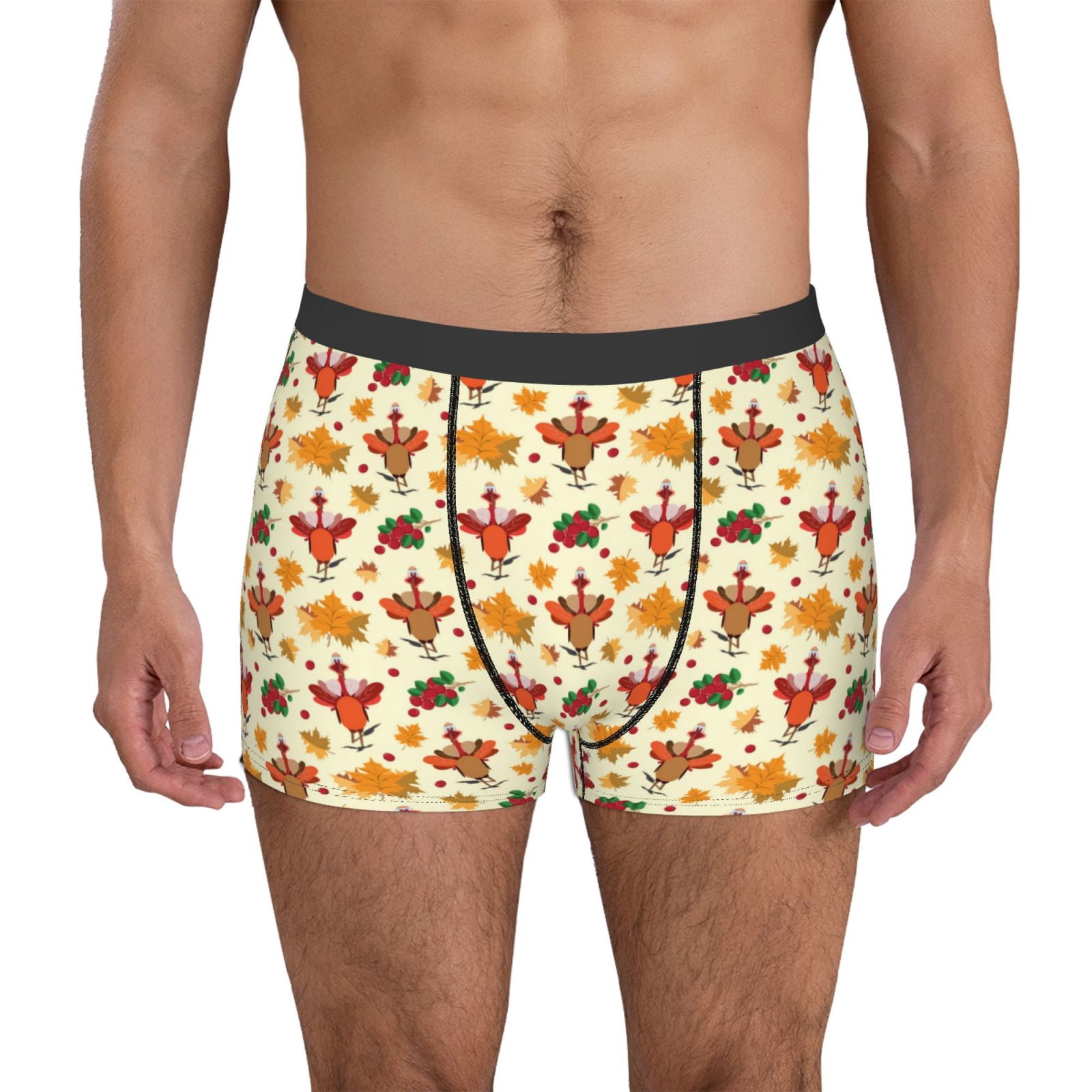 Naloa Thanksgiving Turkeys Mens Underwear - Boxers for Men, Mens Boxer ...