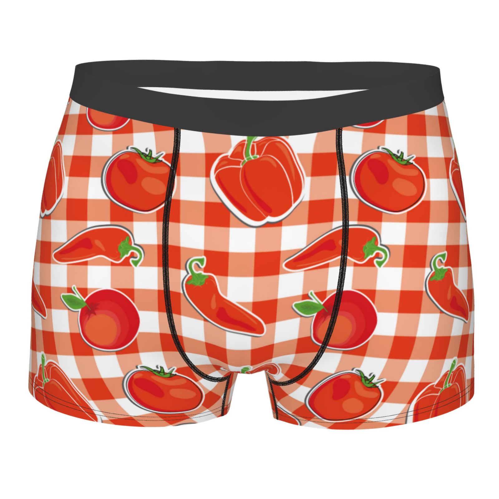 Naloa Tomatoes And Chili Print Mens Underwear - Boxers for Men, Classic ...