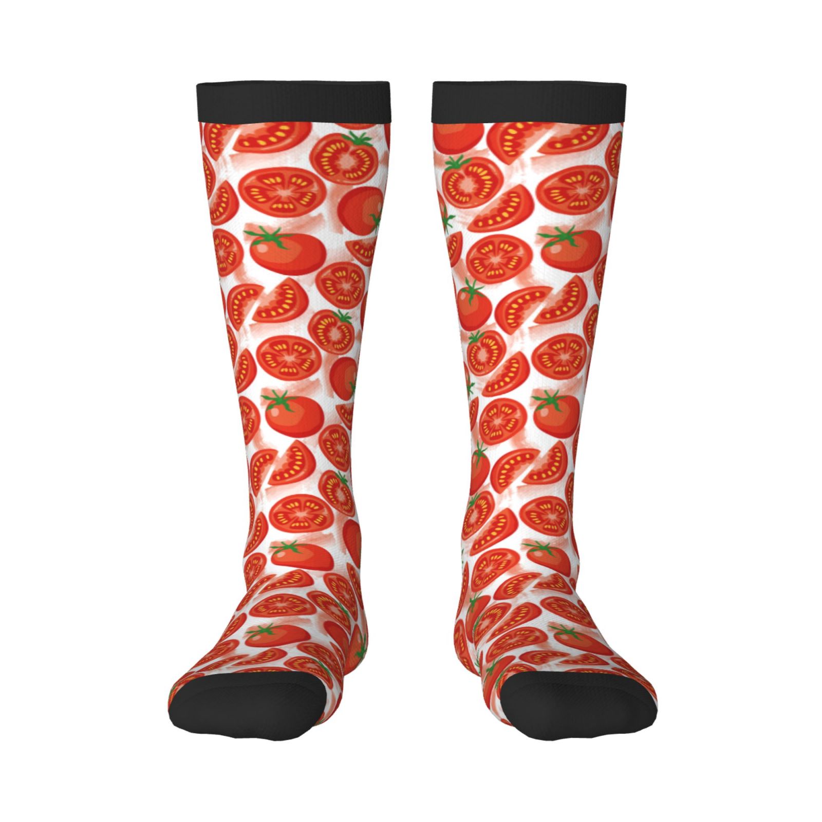 Naloa Tomatoes Thigh High Socks Extra Long Stretchy Sock Women Over ...
