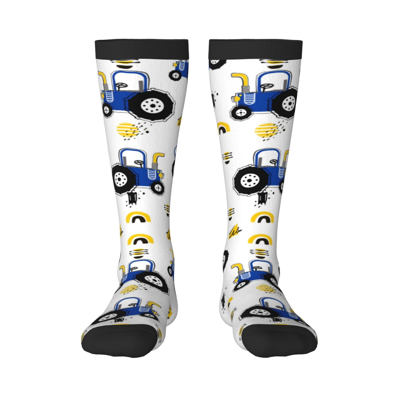 Naloa Tractor And Vehicle Thigh High Socks Extra Long Stretchy Sock Women Over Knee High Opaque ...