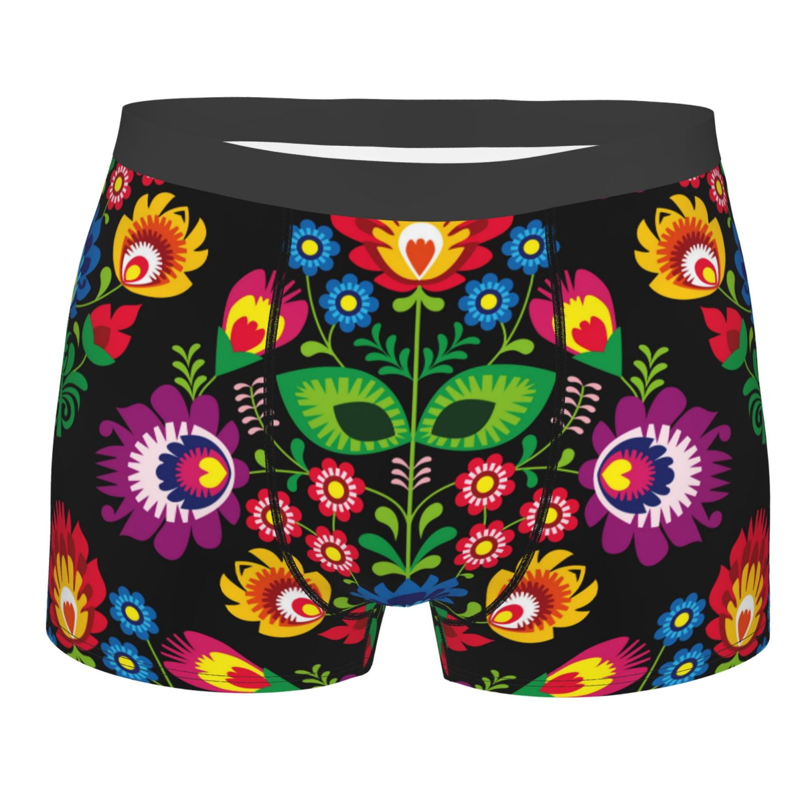Naloa Traditional Floral Polish Print Mens Underwear - Boxers for Men ...