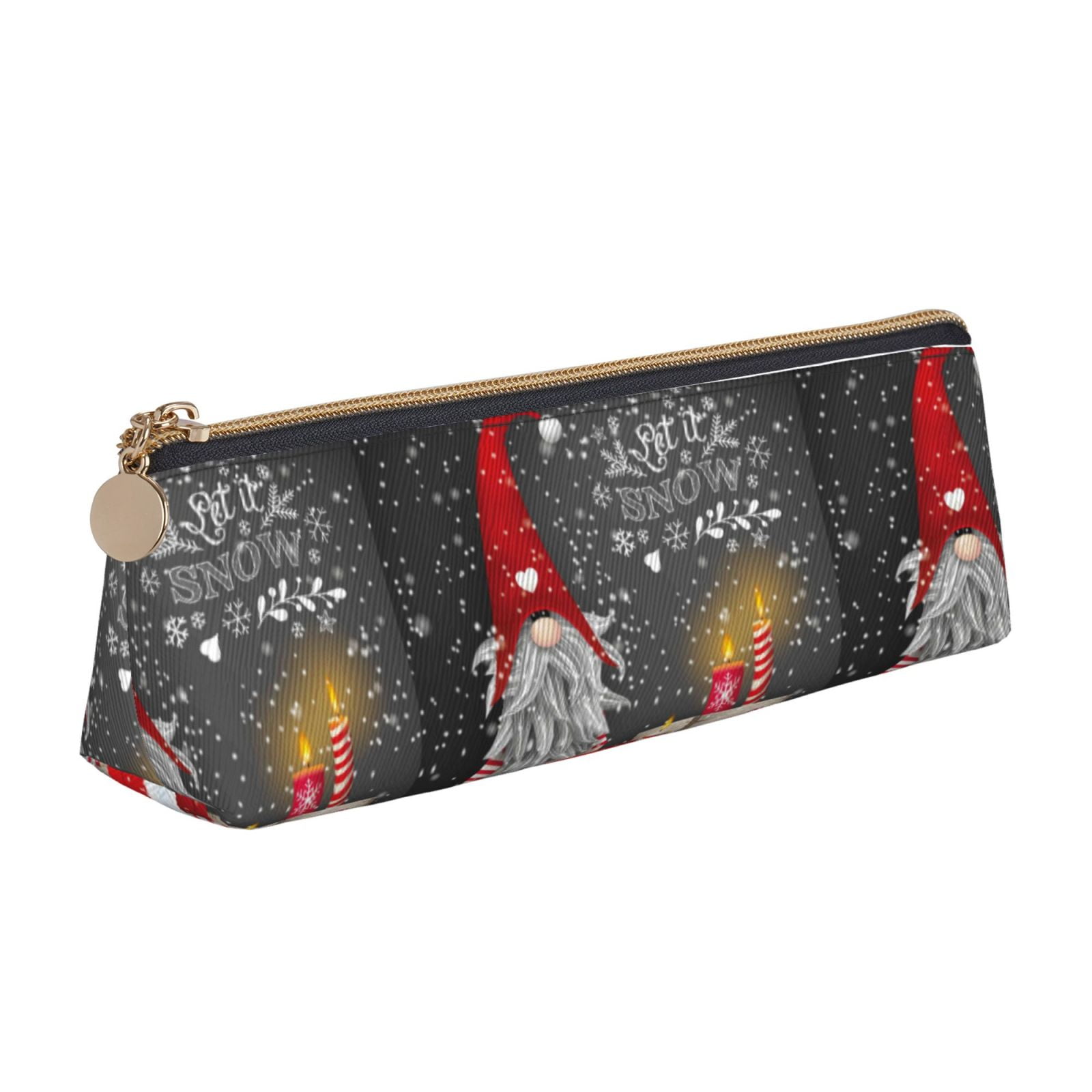Naloa Traditional Scandinavian Dwarf Print Leather Pencil Case ...