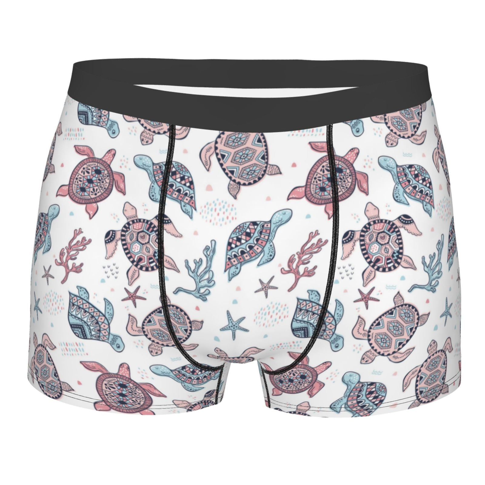 Naloa Tribal Style Turtle Print Mens Underwear - Boxers for Men ...