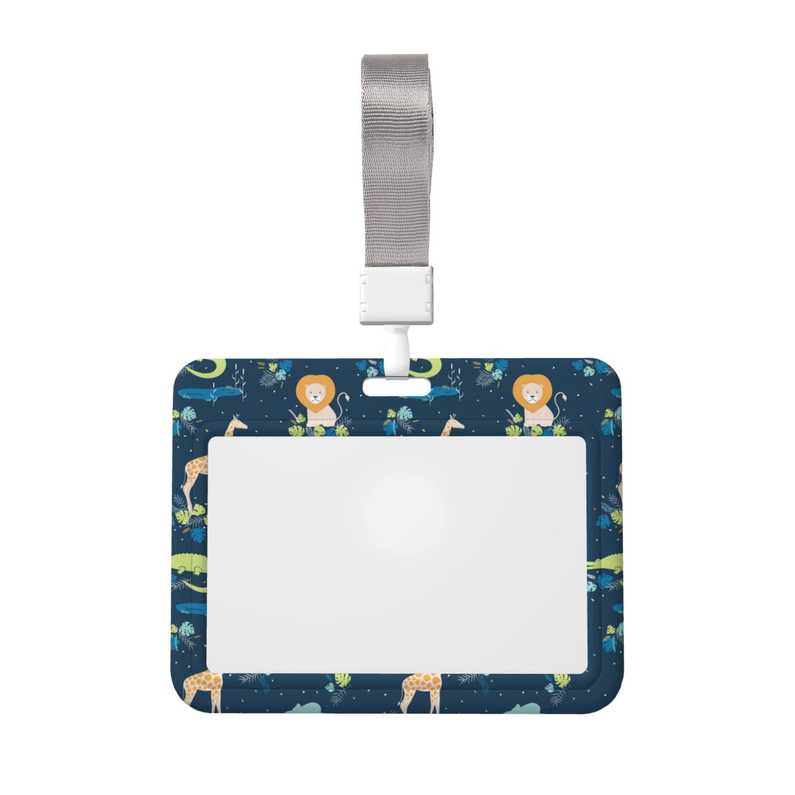 Naloa Tropical Animals Card Badge Holder Work Badge Sleeve for Office ...