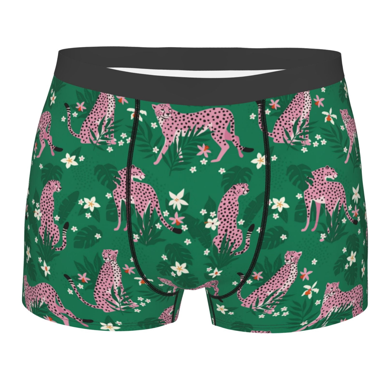 Naloa Tropical Leopard Print Mens Underwear - Boxers for Men, Classic ...