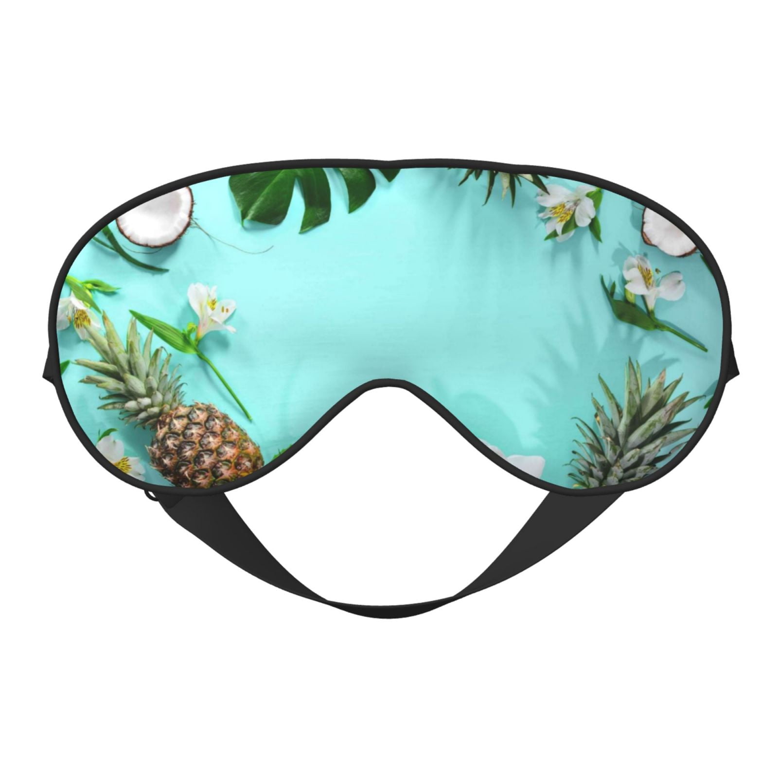Naloa Tropical Pineapple Print Sleep Mask for Sleeper, Light Blocking ...
