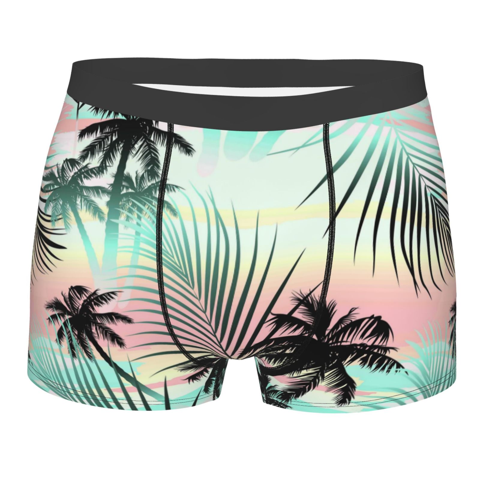 Naloa Tropical Summer Palm Print Mens Underwear Boxers For Men Naloa Tropical Summer Palm Print Mens Underwear Boxers For Men