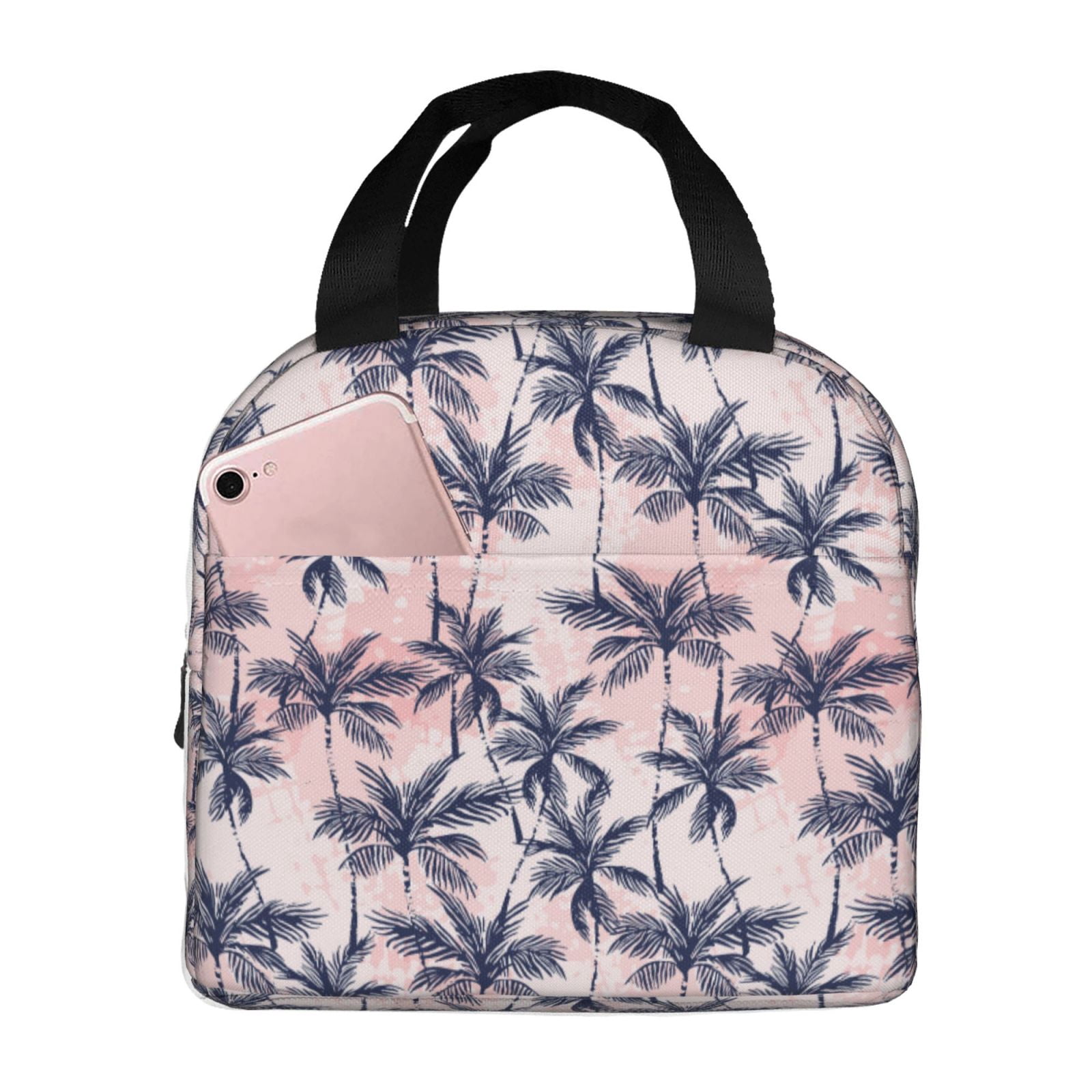 Naloa Tropics Palm Trees Print Lunch Box for Women Men,Insulated Lunch ...