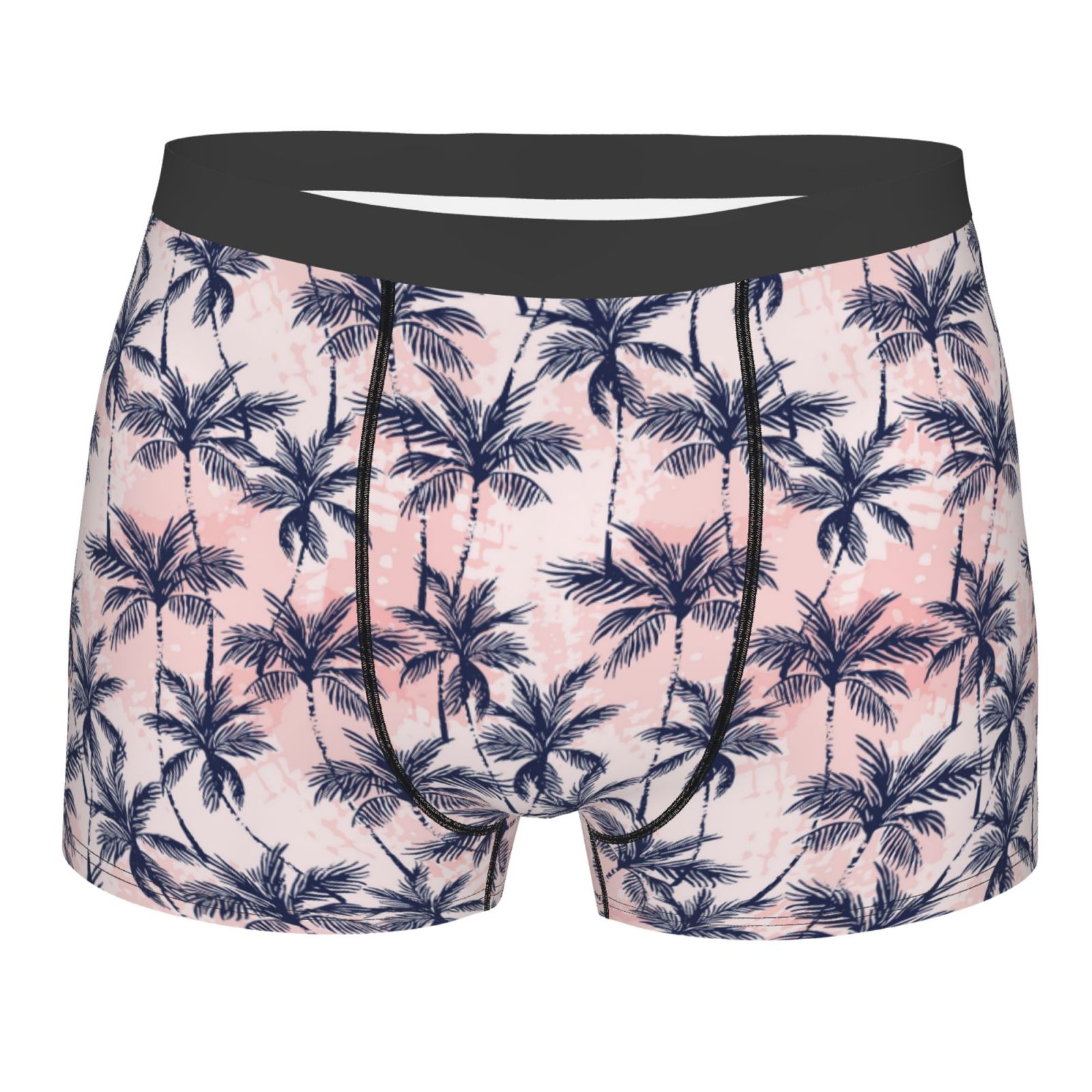 Naloa Tropics Palm Trees Print Mens Underwear - Boxers for Men, Classic ...