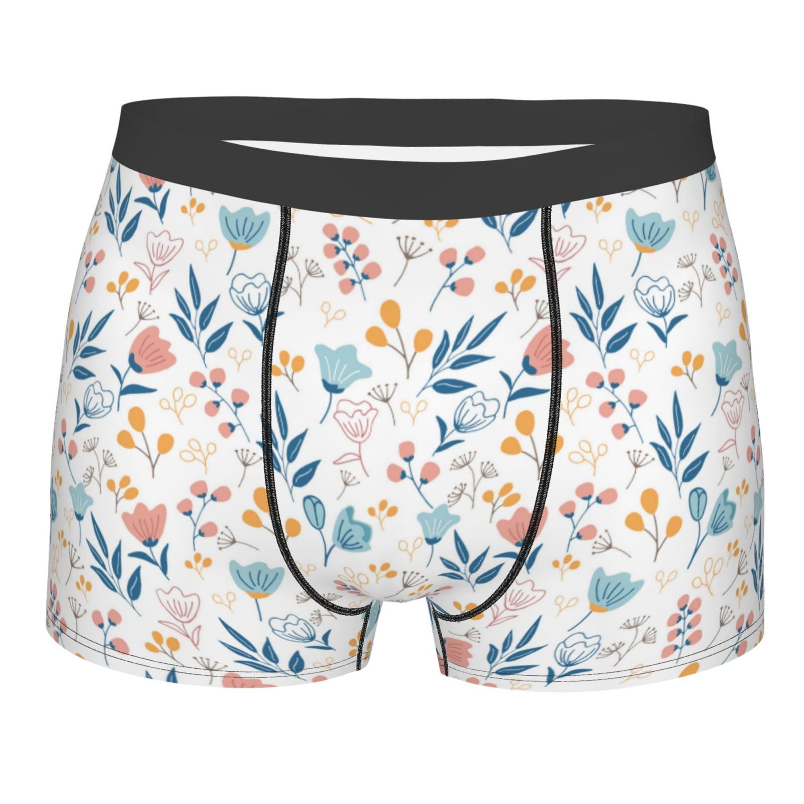 Naloa Tulips Flowers Print Mens Underwear - Boxers for Men, Classic ...