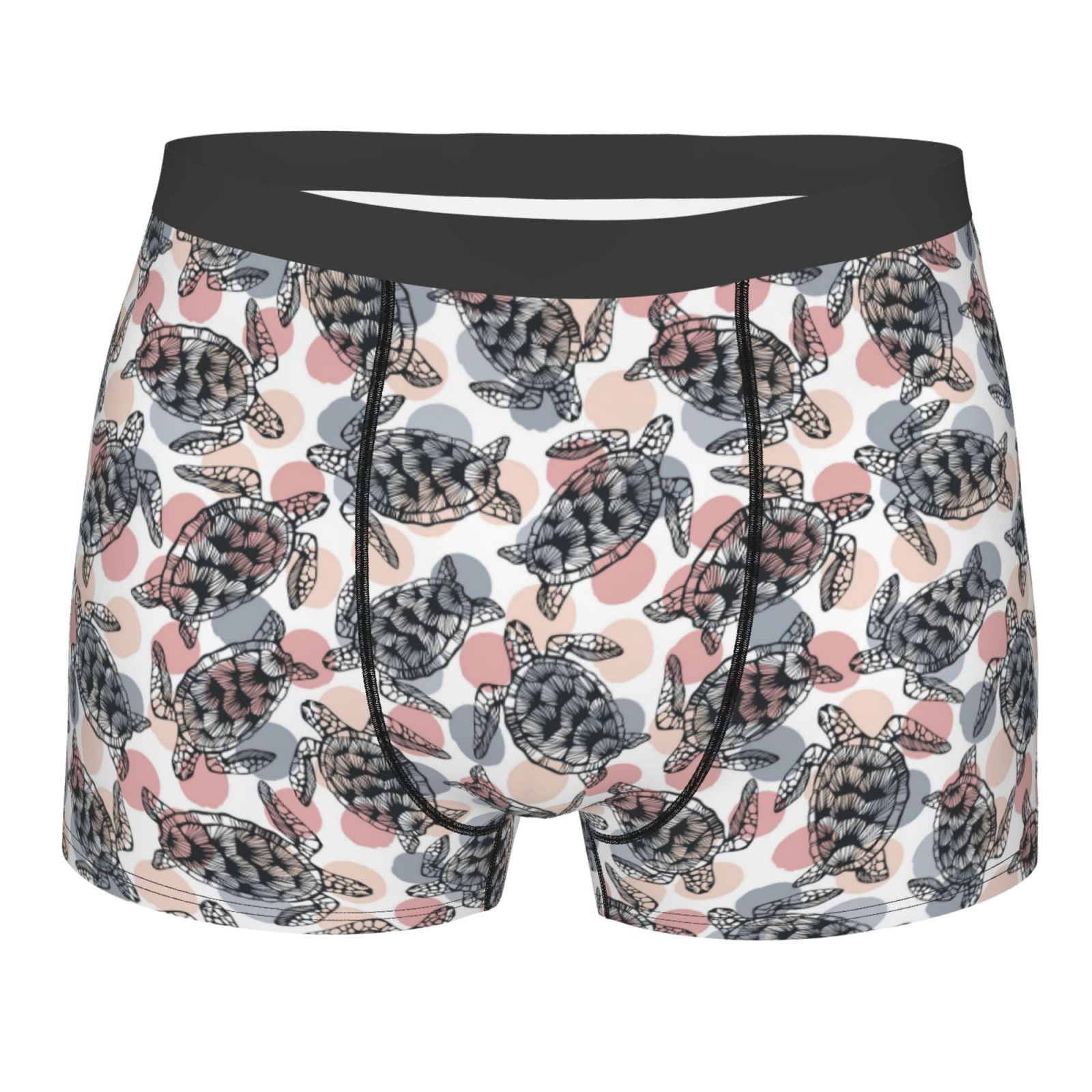 Naloa Turtle Print Mens Underwear - Boxers for Men, Classic Briefs for ...