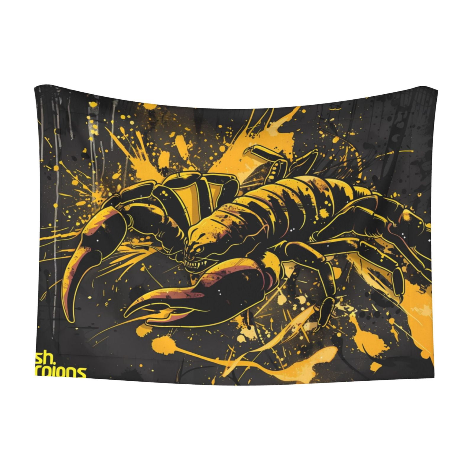 Naloa Urban Graffiti Scorpion Illustration Dog Blanket, 3 Sizes Cat ...