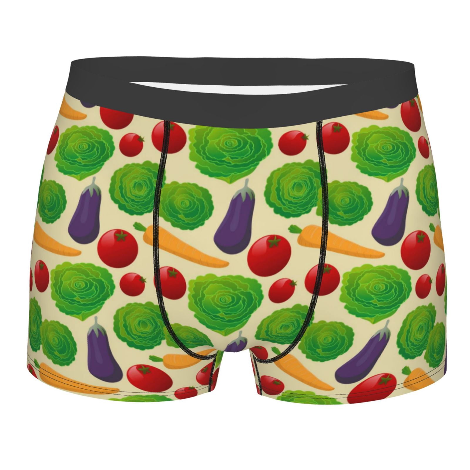 Naloa Vegetable Print Mens Underwear - Boxers for Men, Classic Briefs ...