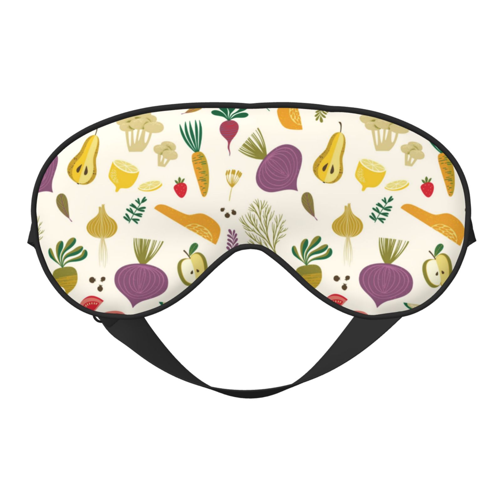 Naloa Vegetable Print Sleep Mask for Sleeper, Light Blocking Sleeping ...