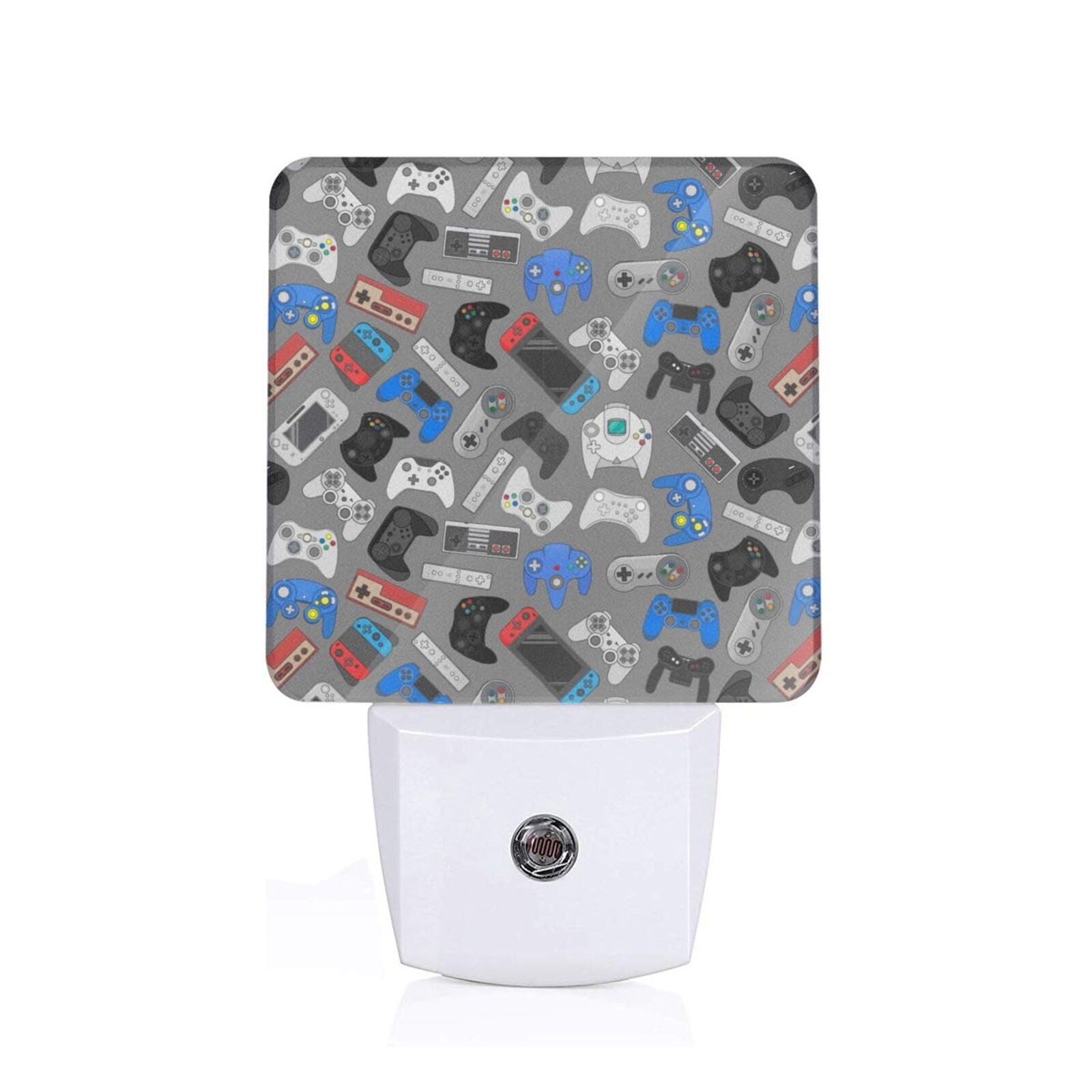 Naloa Video Game Night Lights Plug into Wall, Dusk to Dawn Sensor Warm ...