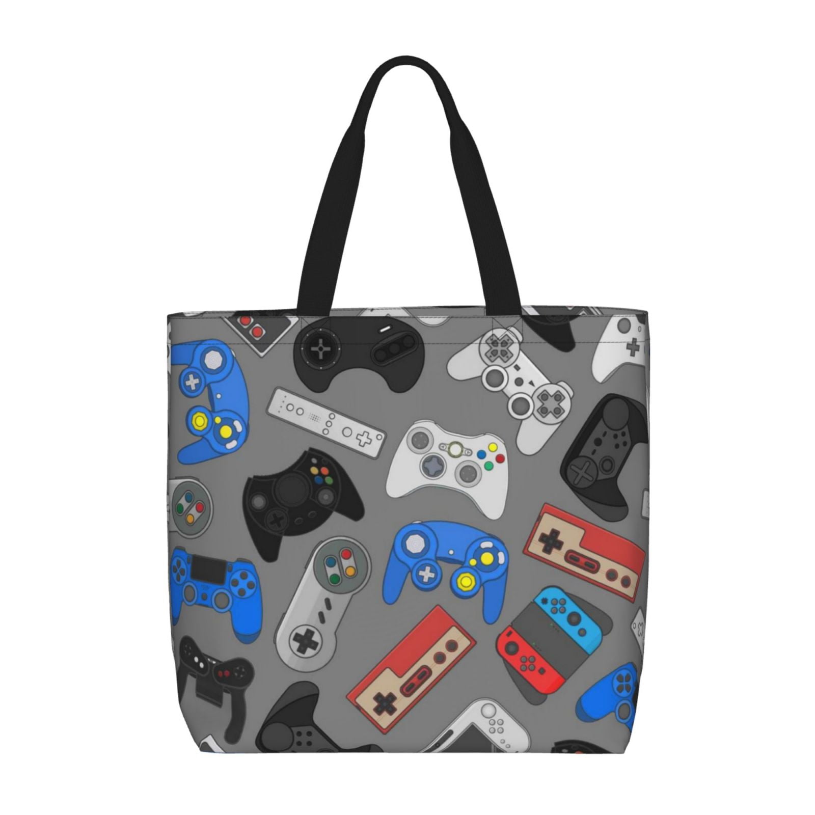 Naloa Video Game Tote Bag for Women, Foldable Tote Bag With Zipper ...