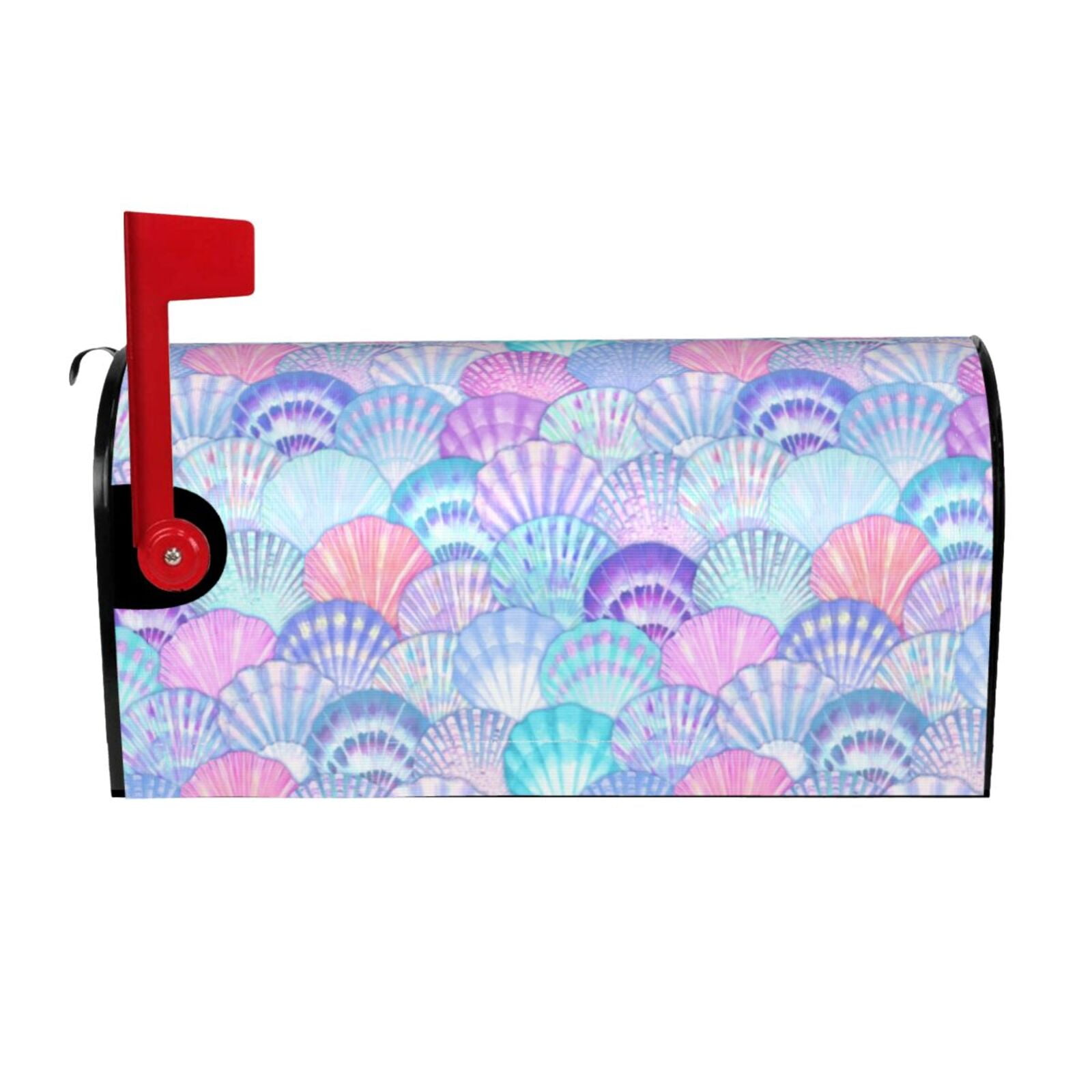 Naloa Watercolor Sea Shells 1 Mailbox Covers Magnetic Post Box Cover ...