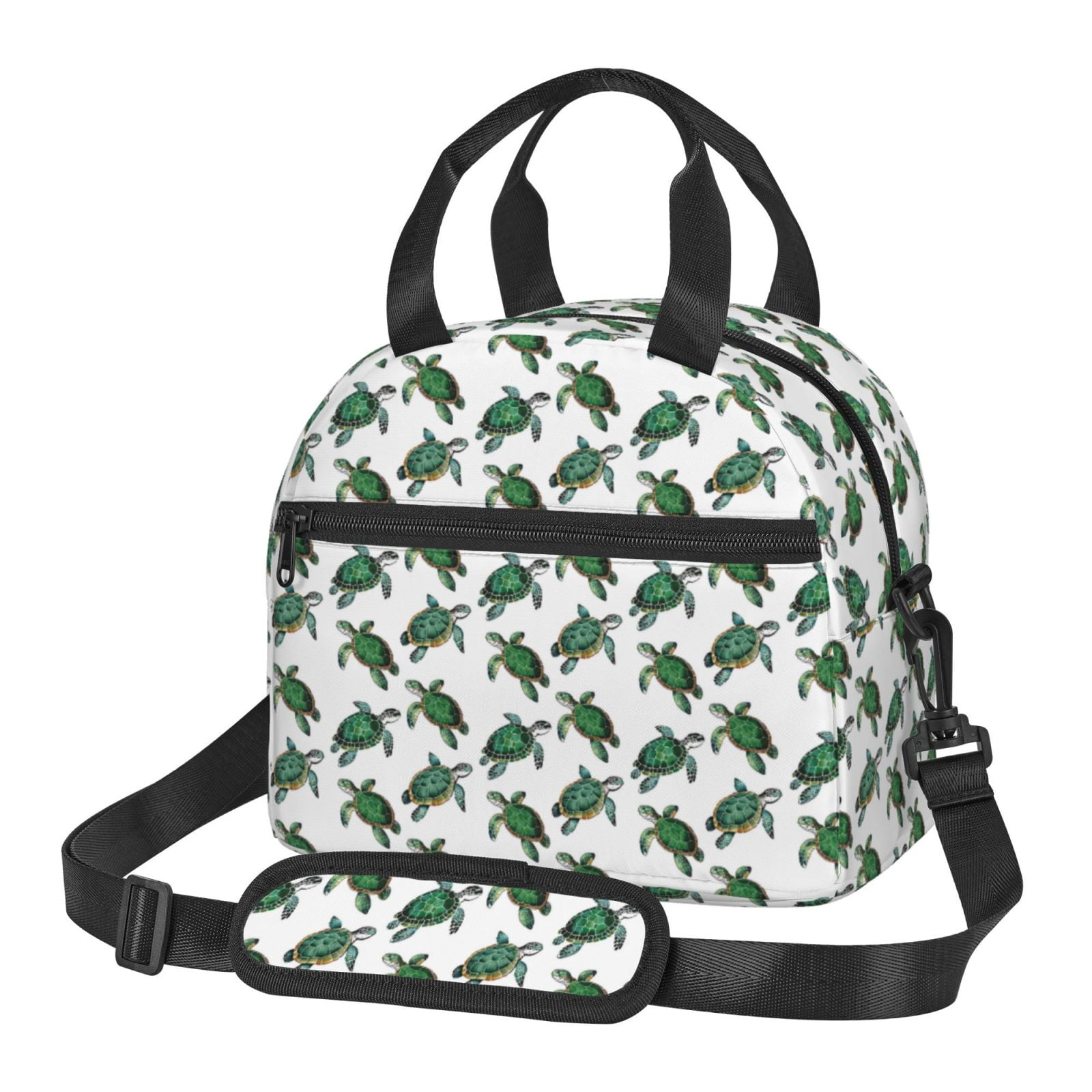Naloa Watercolor Turtle Print Lunch Bag for Women & Men Insulated Lunch ...