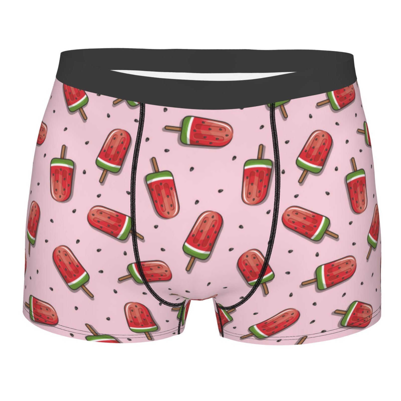 Naloa Watermelon Ice Cream Print Mens Underwear - Boxers for Men ...
