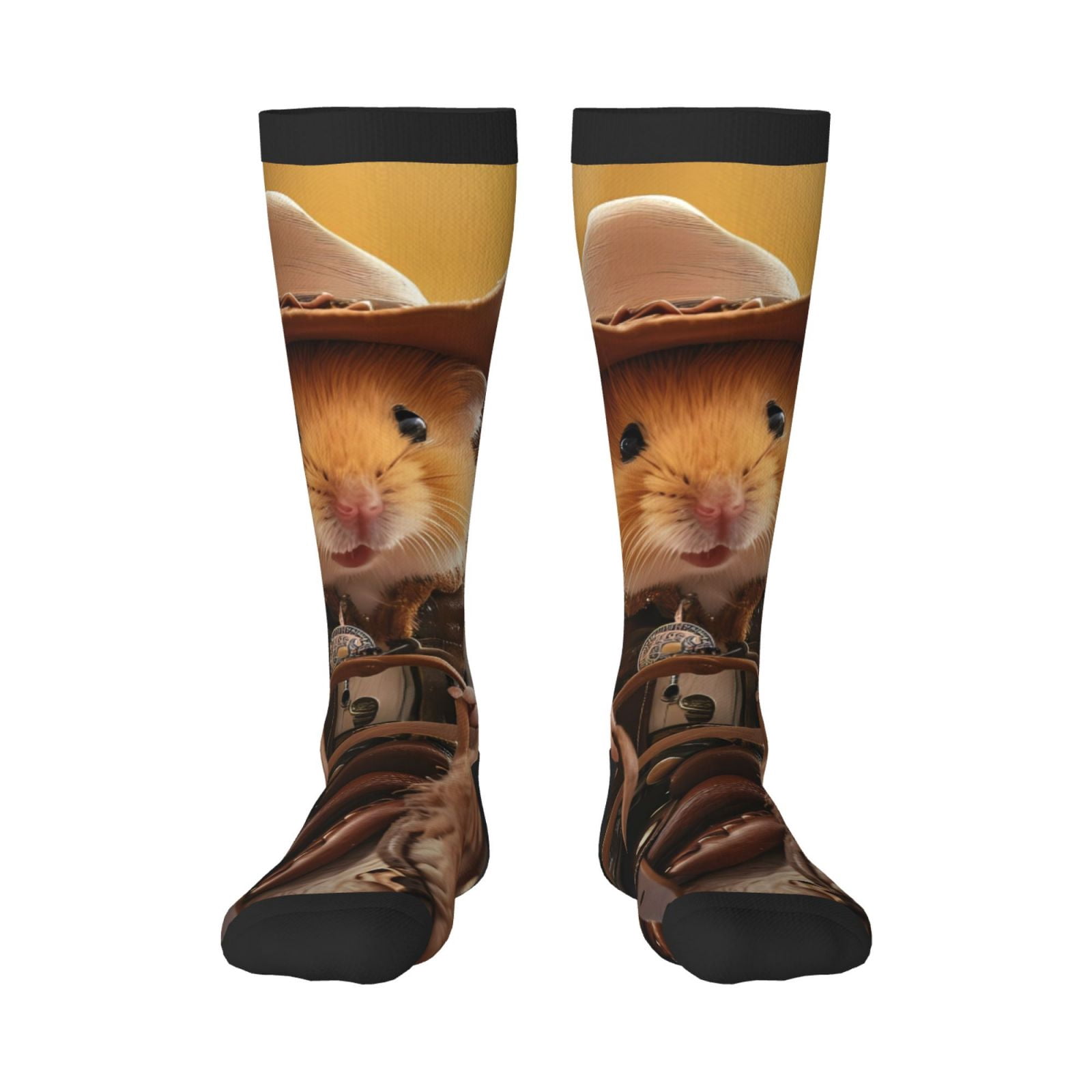 Naloa Western Cowboy Guinea Pig Thigh High Socks Extra Long Stretchy ...